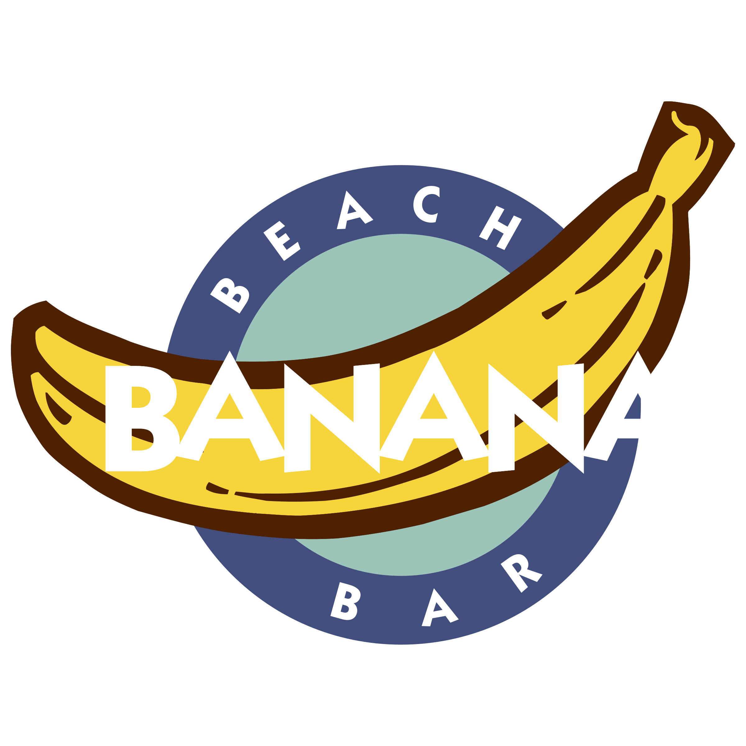 Banana Beach Bar 01 Logo PNG Transparent & SVG Vector - Freebie Supply