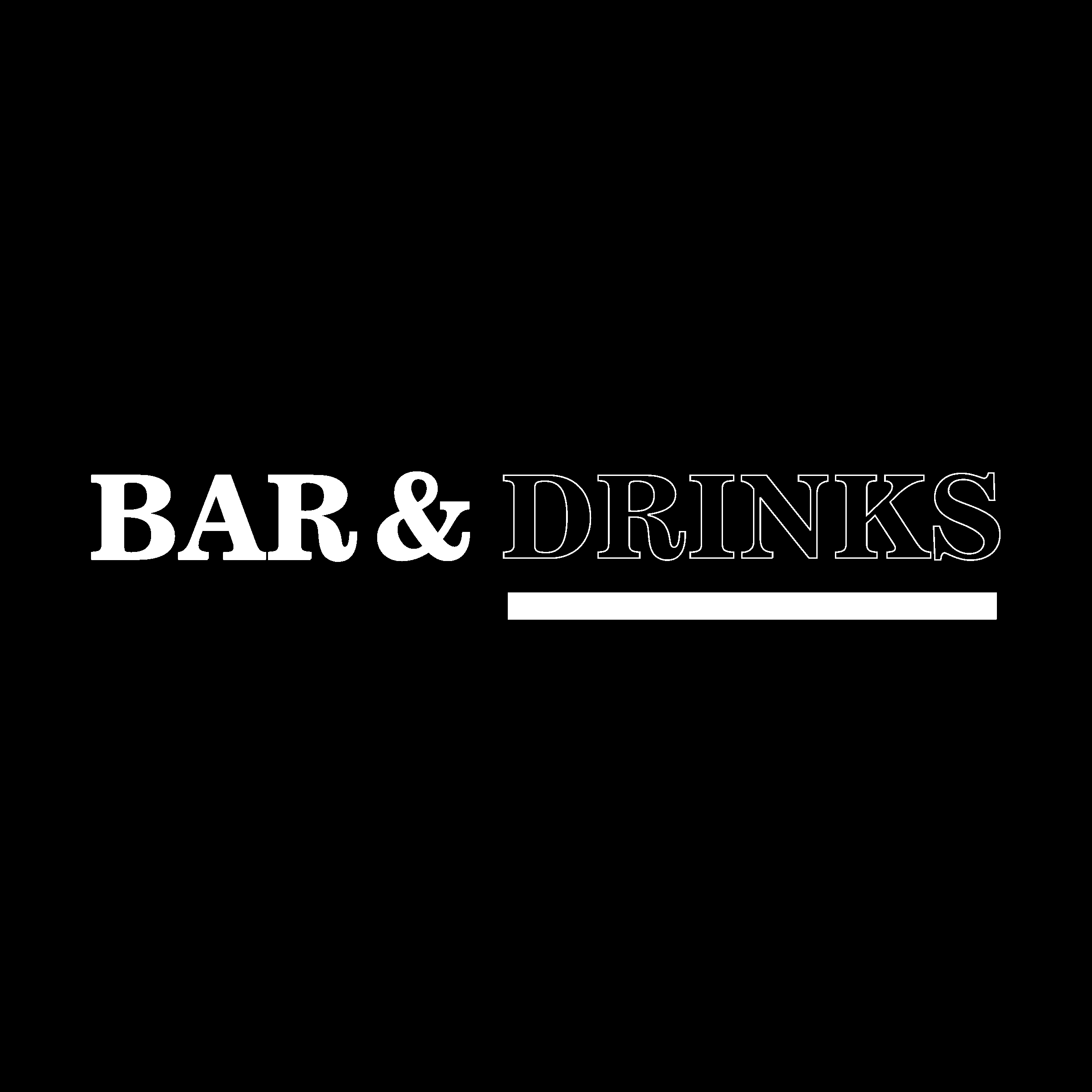 Bar & Drinks Logo PNG Transparent & SVG Vector - Freebie Supply