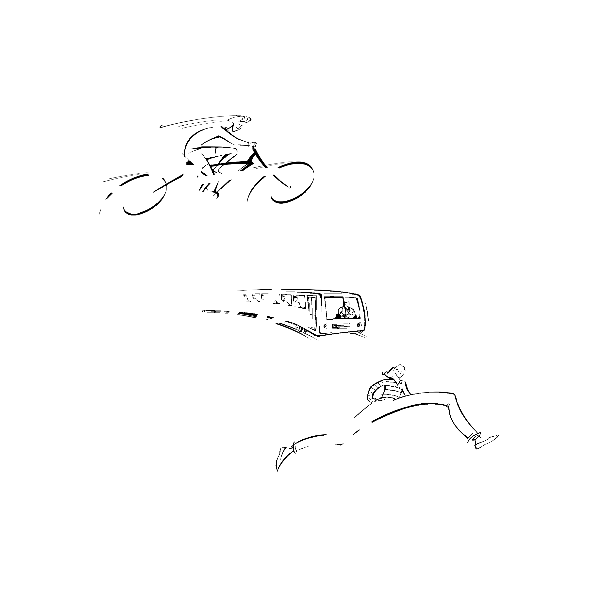 Bike Ride Walk Logo PNG Transparent & SVG Vector - Freebie Supply