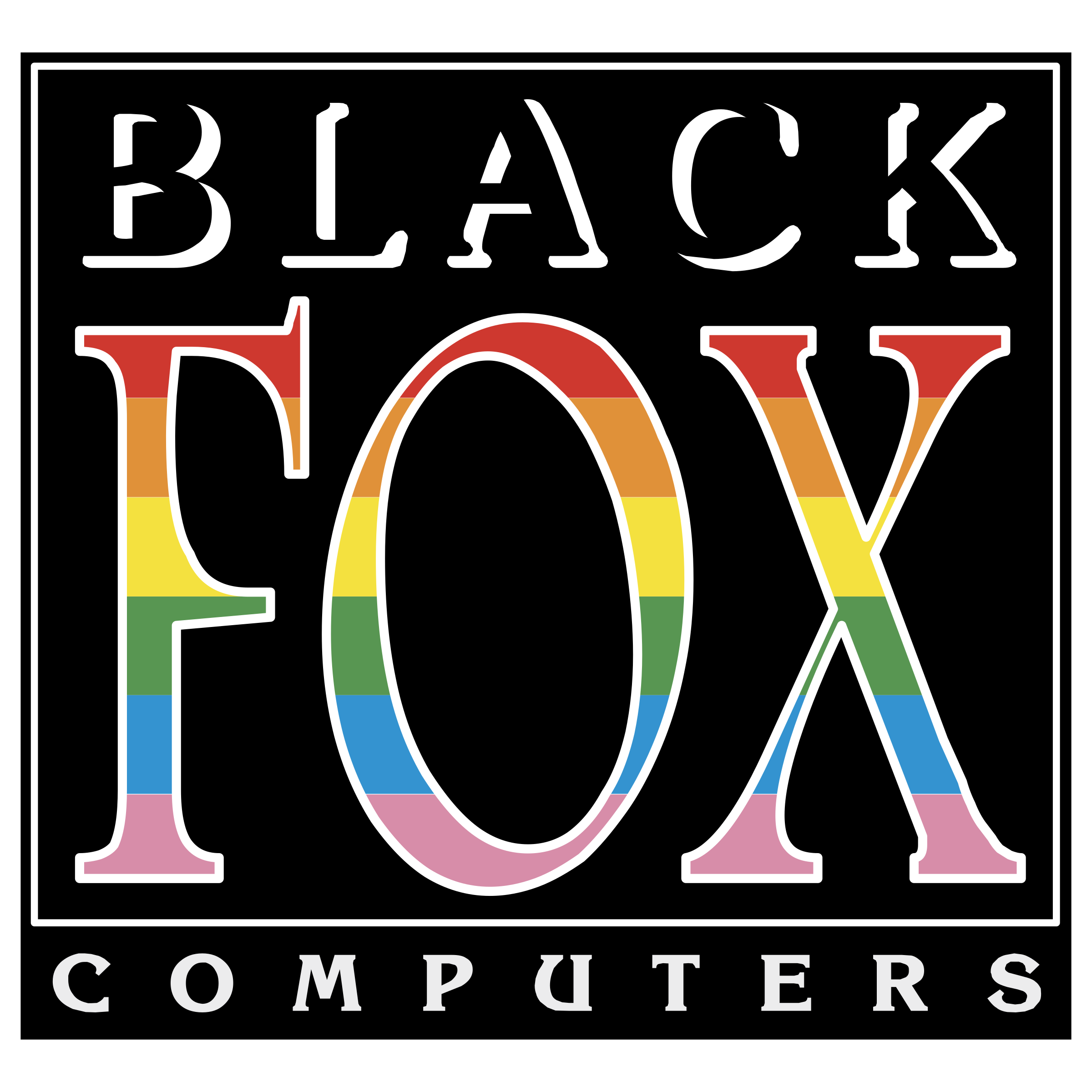 Black Fox Computers 01 Logo PNG Transparent & SVG Vector - Freebie Supply