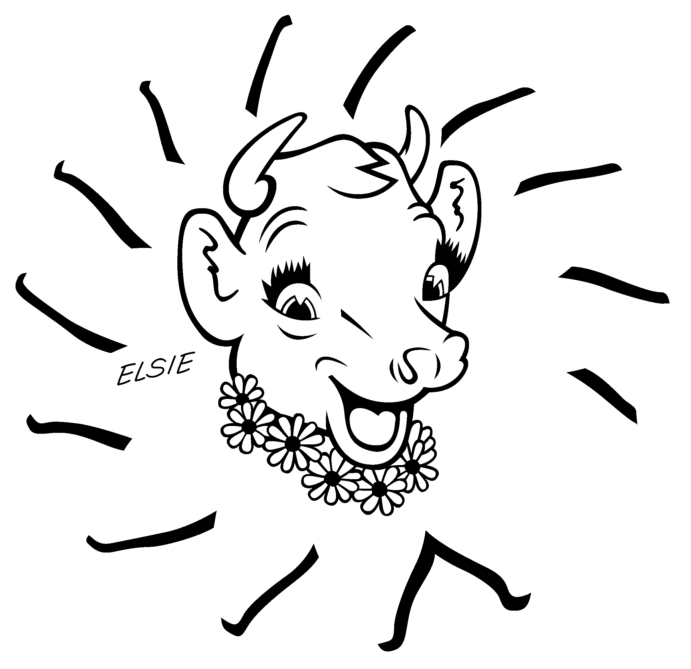 Borden Elsie Logo PNG Transparent & SVG Vector - Freebie Supply