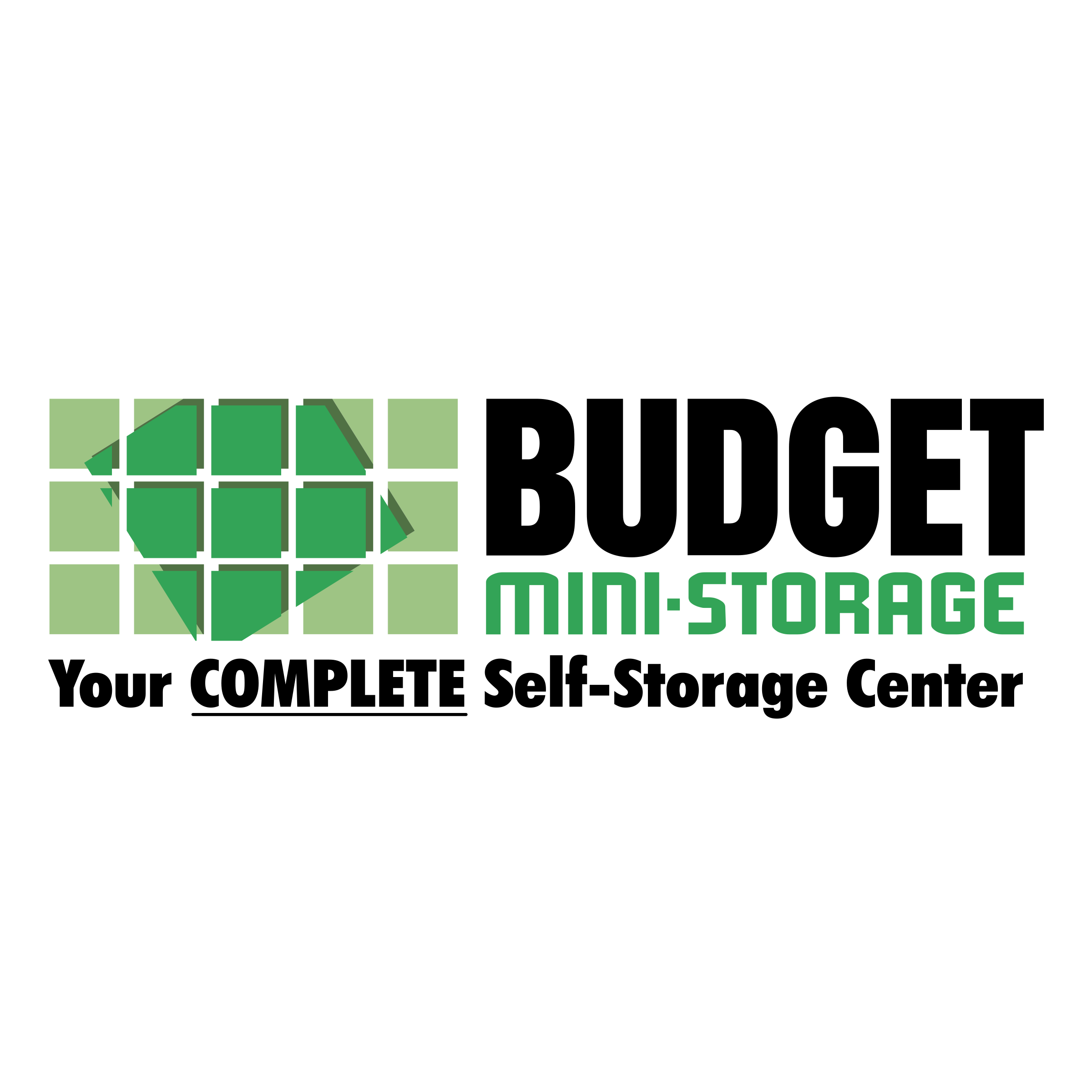Budget Mini Storage Logo PNG Transparent & SVG Vector - Freebie Supply