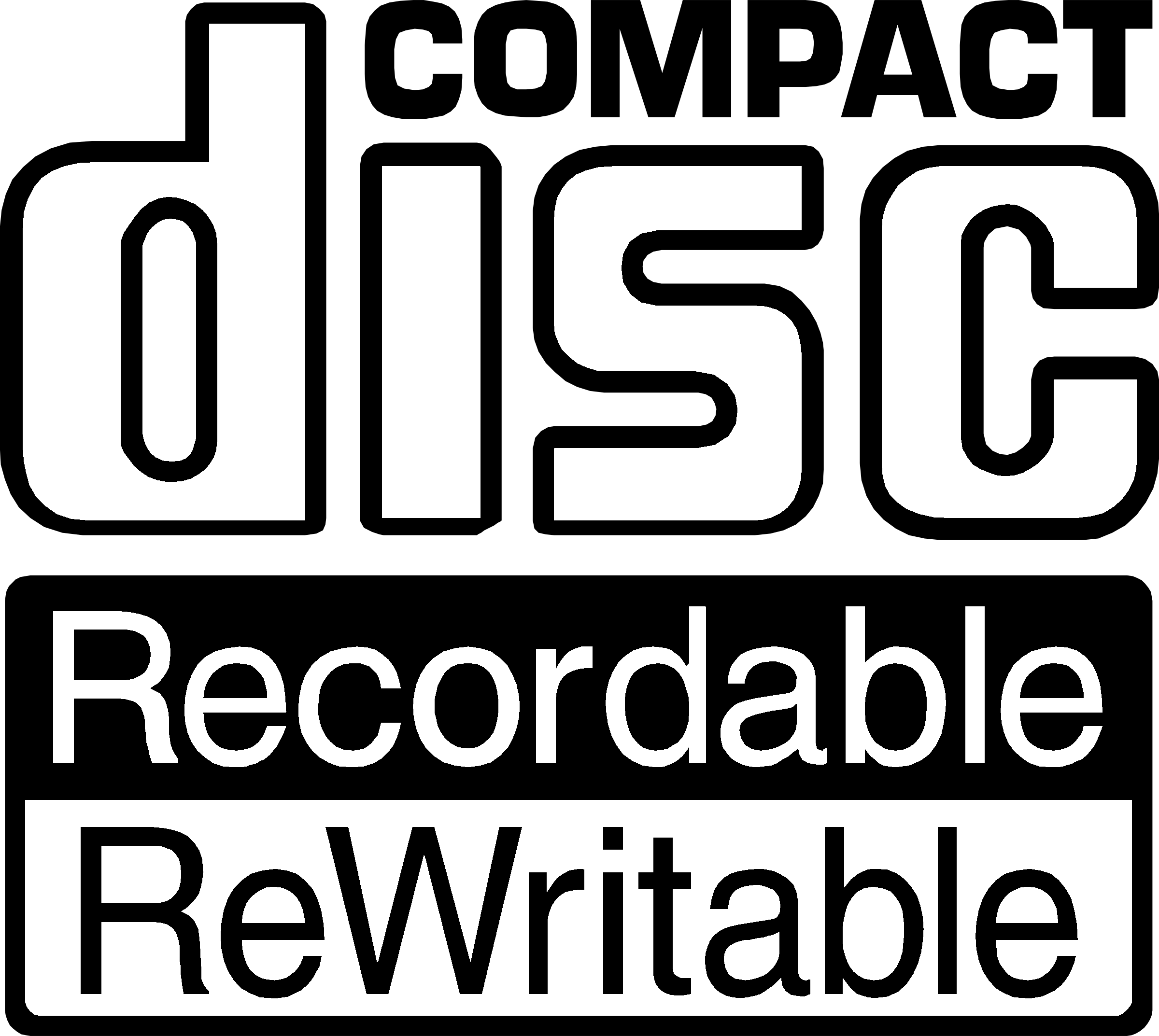 CD Recordable ReWritable Logo PNG Transparent & SVG Vector - Freebie Supply