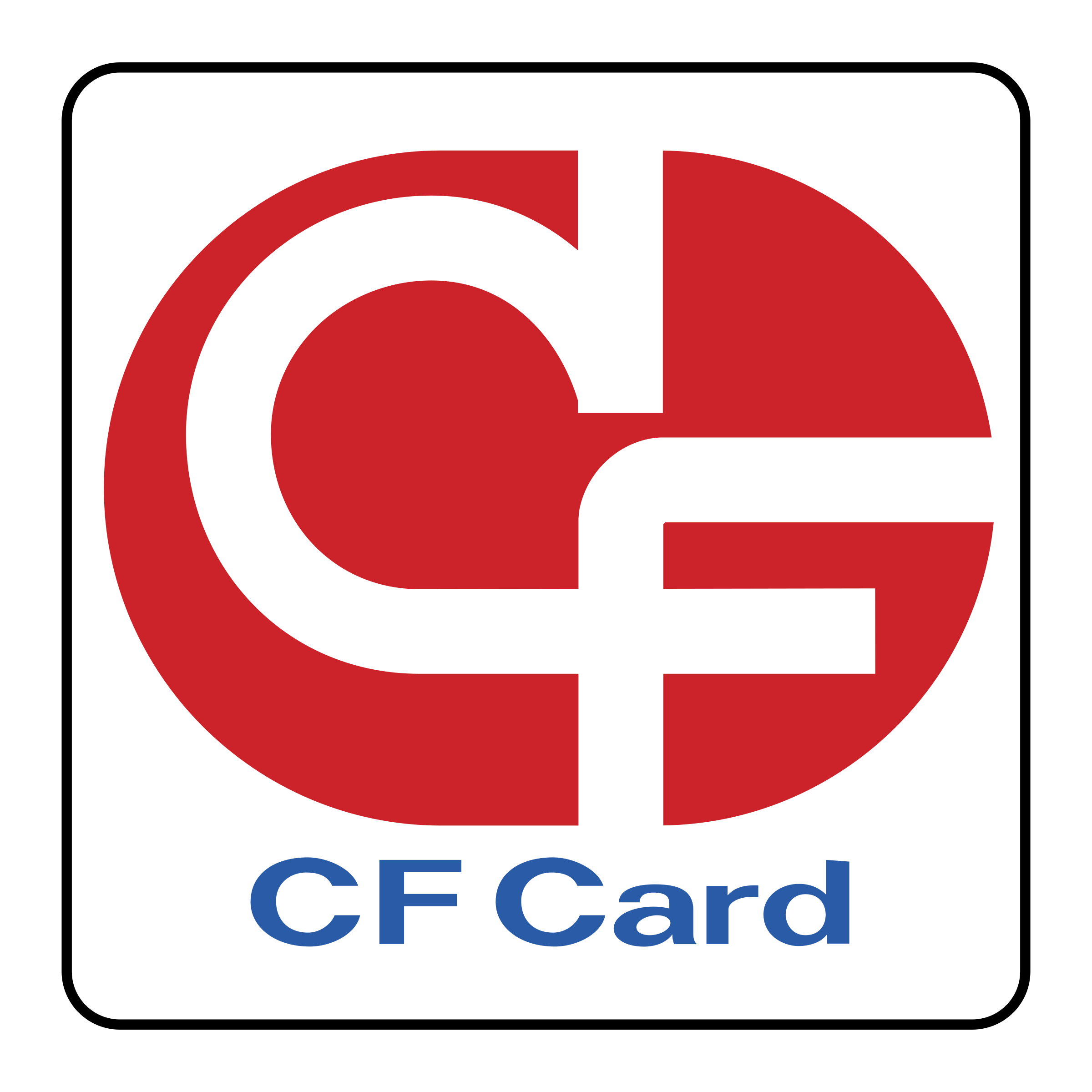 CF Card Logo PNG Transparent & SVG Vector - Freebie Supply