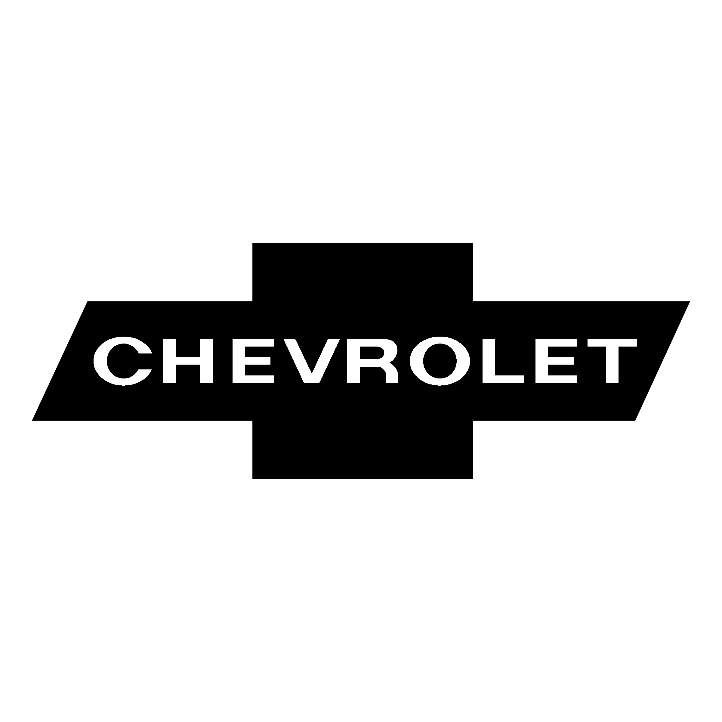 Black And White Chevrolet Logo