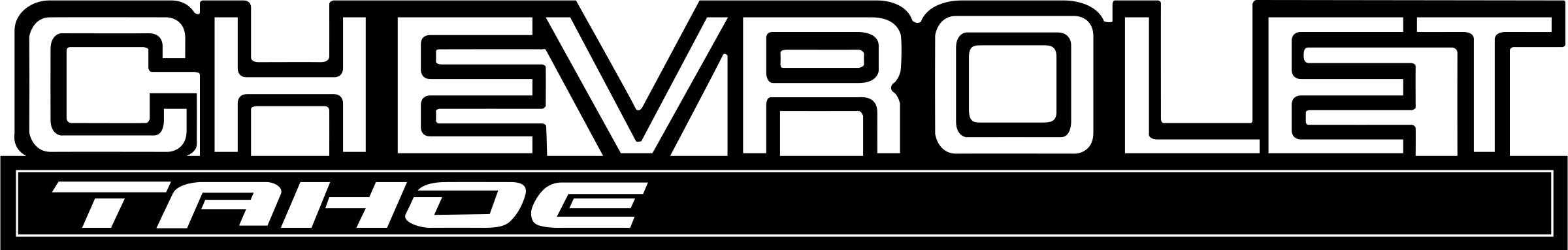 CHEVY TAHOE Logo PNG Transparent & SVG Vector - Freebie Supply