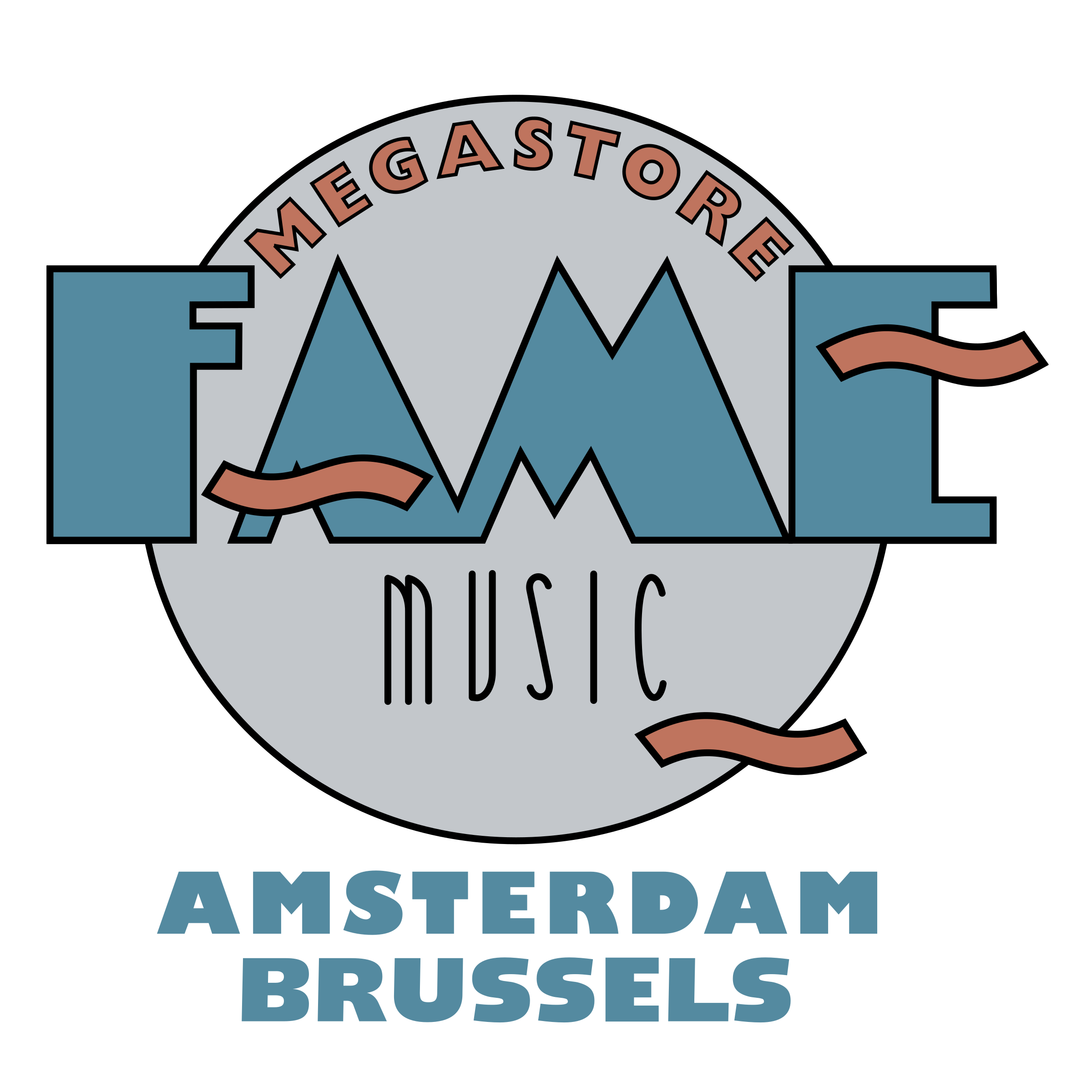 Fame Music Megastore Logo PNG Transparent & SVG Vector - Freebie Supply