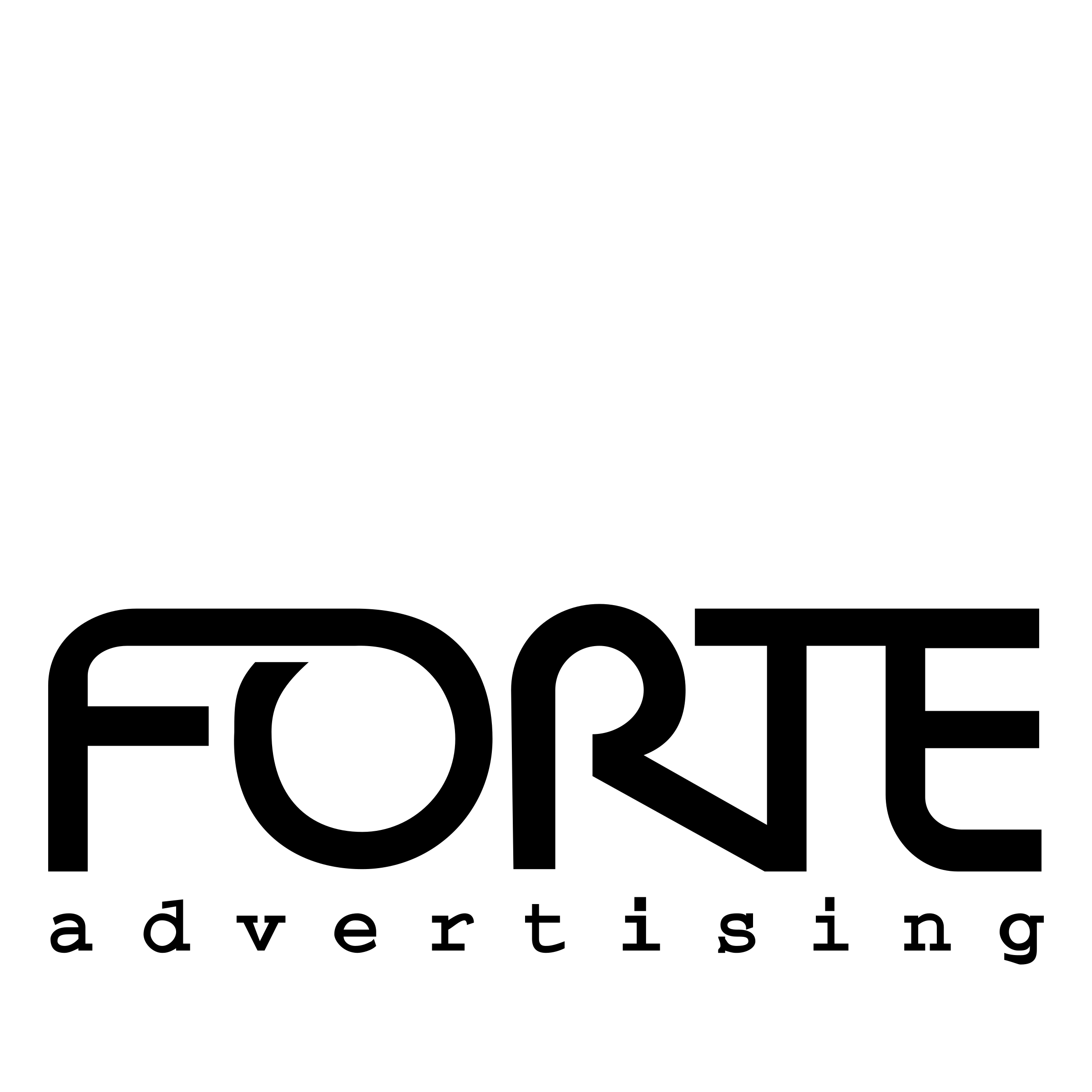 Forte Advertising Logo PNG Transparent & SVG Vector - Freebie Supply