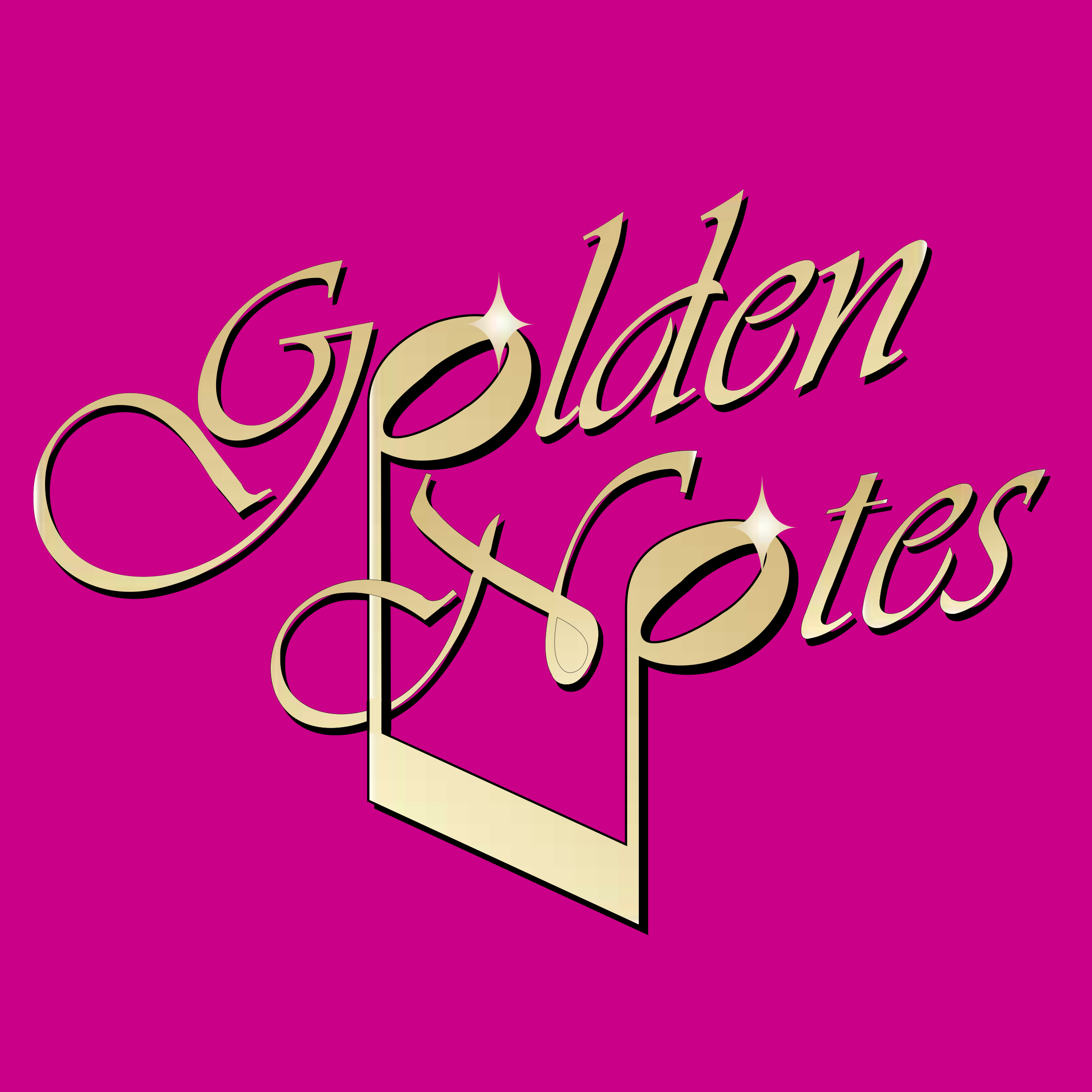 Golden Notes Logo PNG Transparent & SVG Vector - Freebie Supply