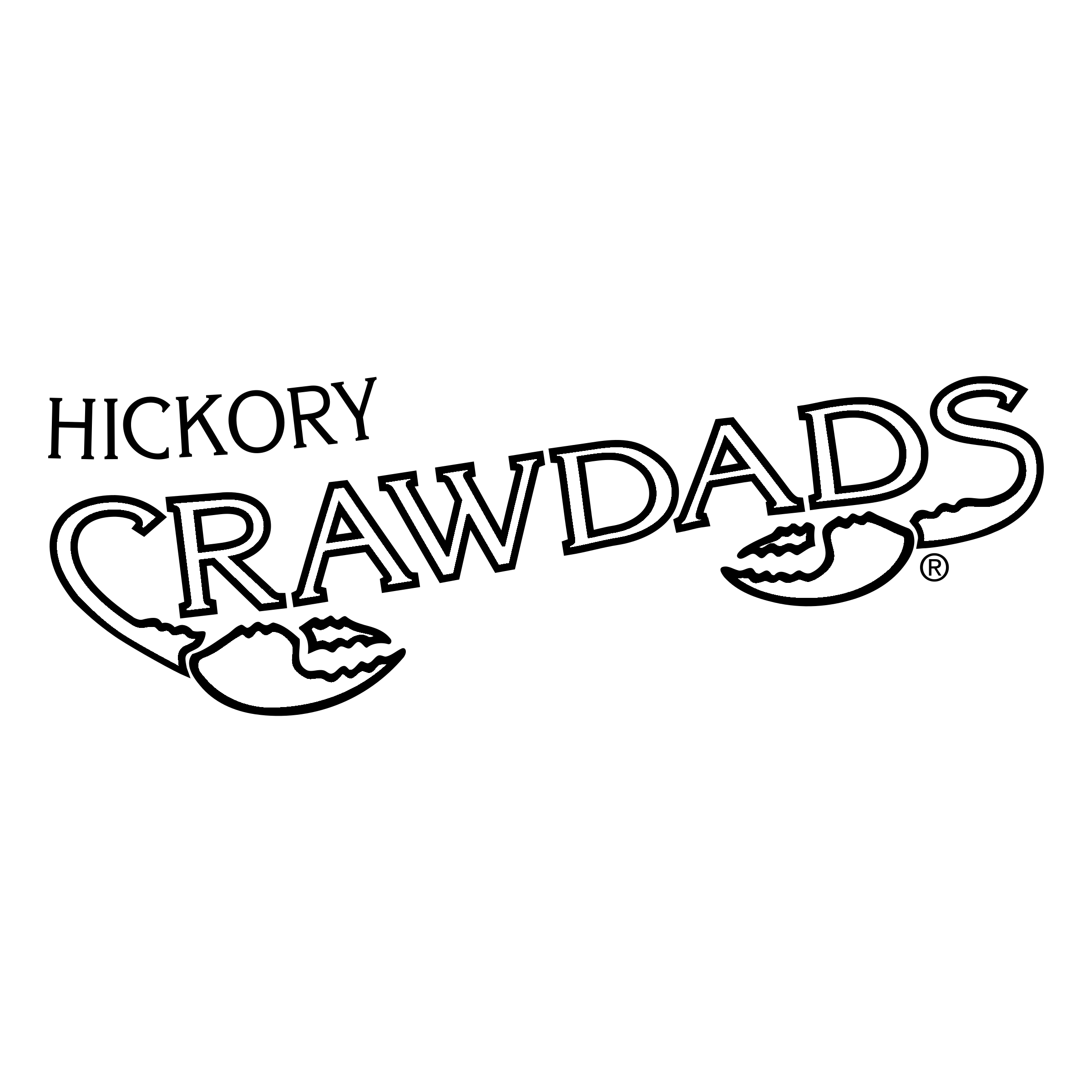 Hickory Crawdads Logo PNG Transparent & SVG Vector - Freebie Supply