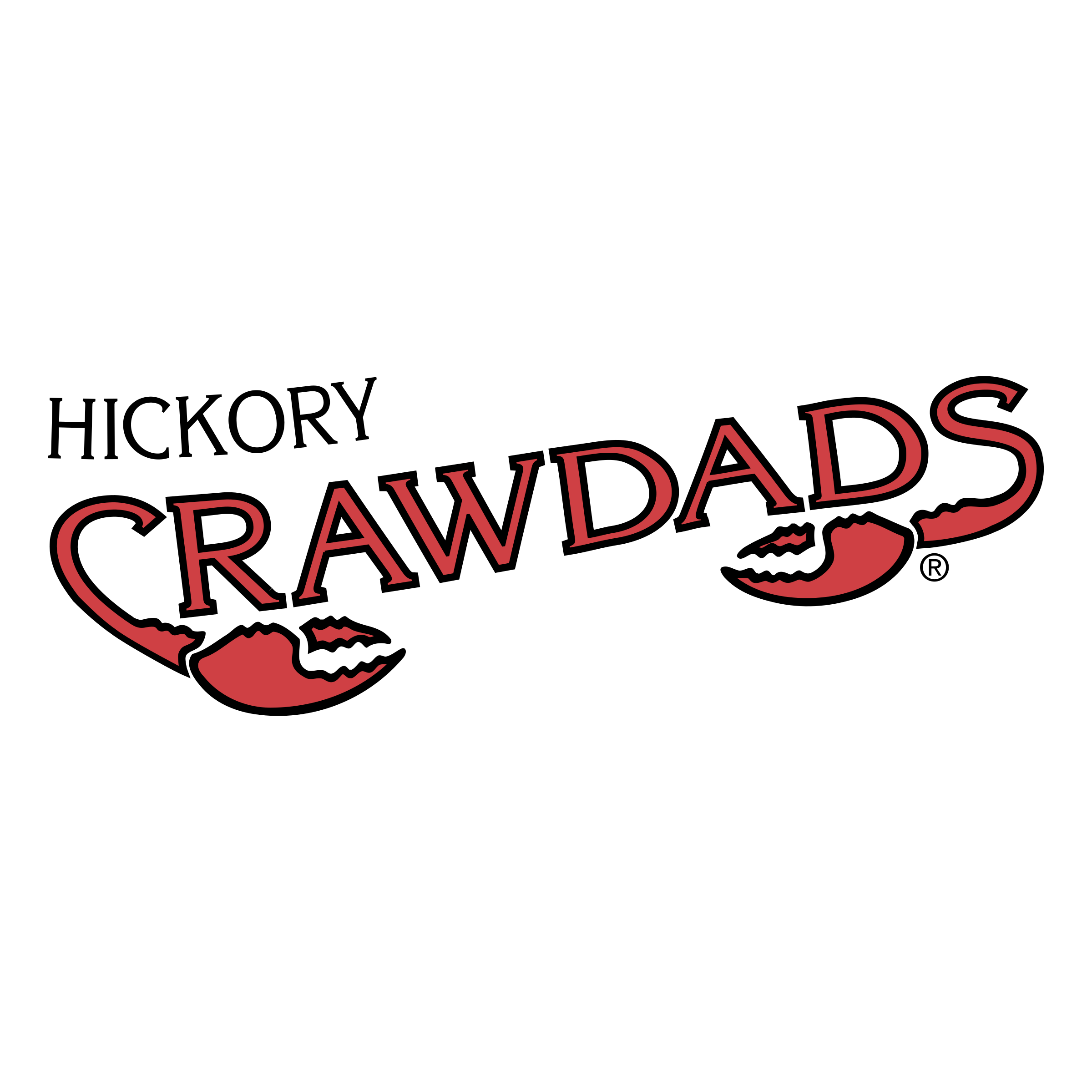 Hickory Crawdads Logo PNG Transparent & SVG Vector - Freebie Supply