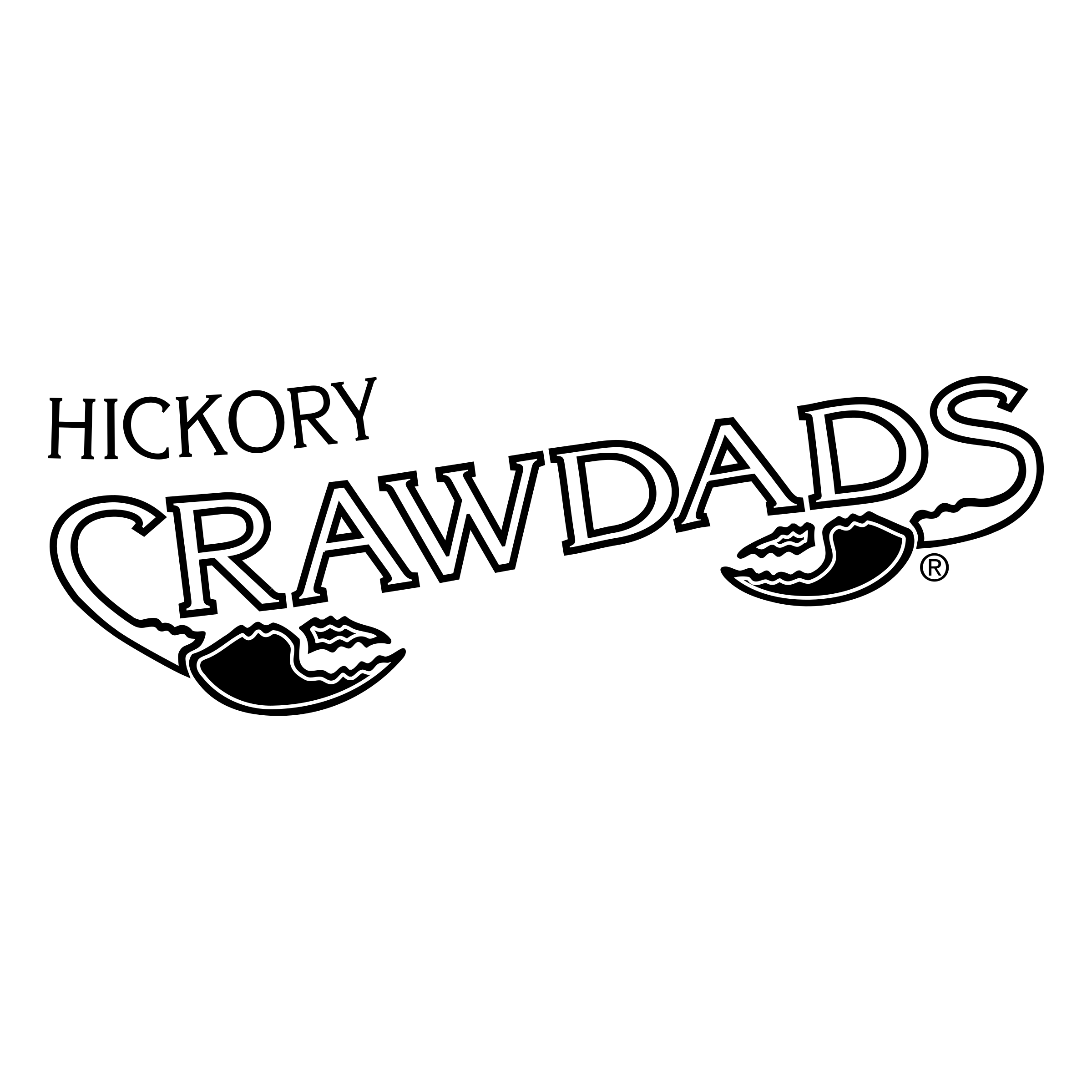 Hickory Crawdads Logo PNG Transparent & SVG Vector - Freebie Supply