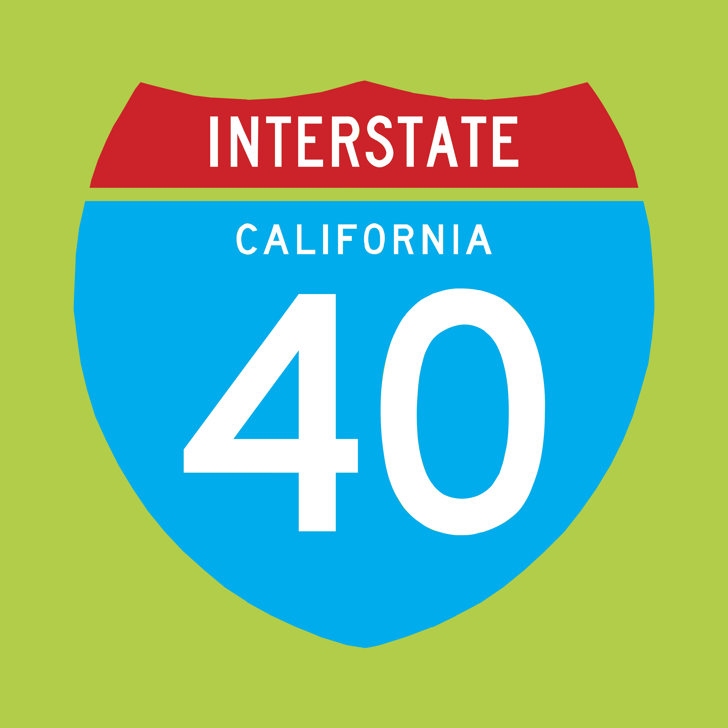 Interstate 40 Logo PNG Transparent & SVG Vector - Freebie Supply