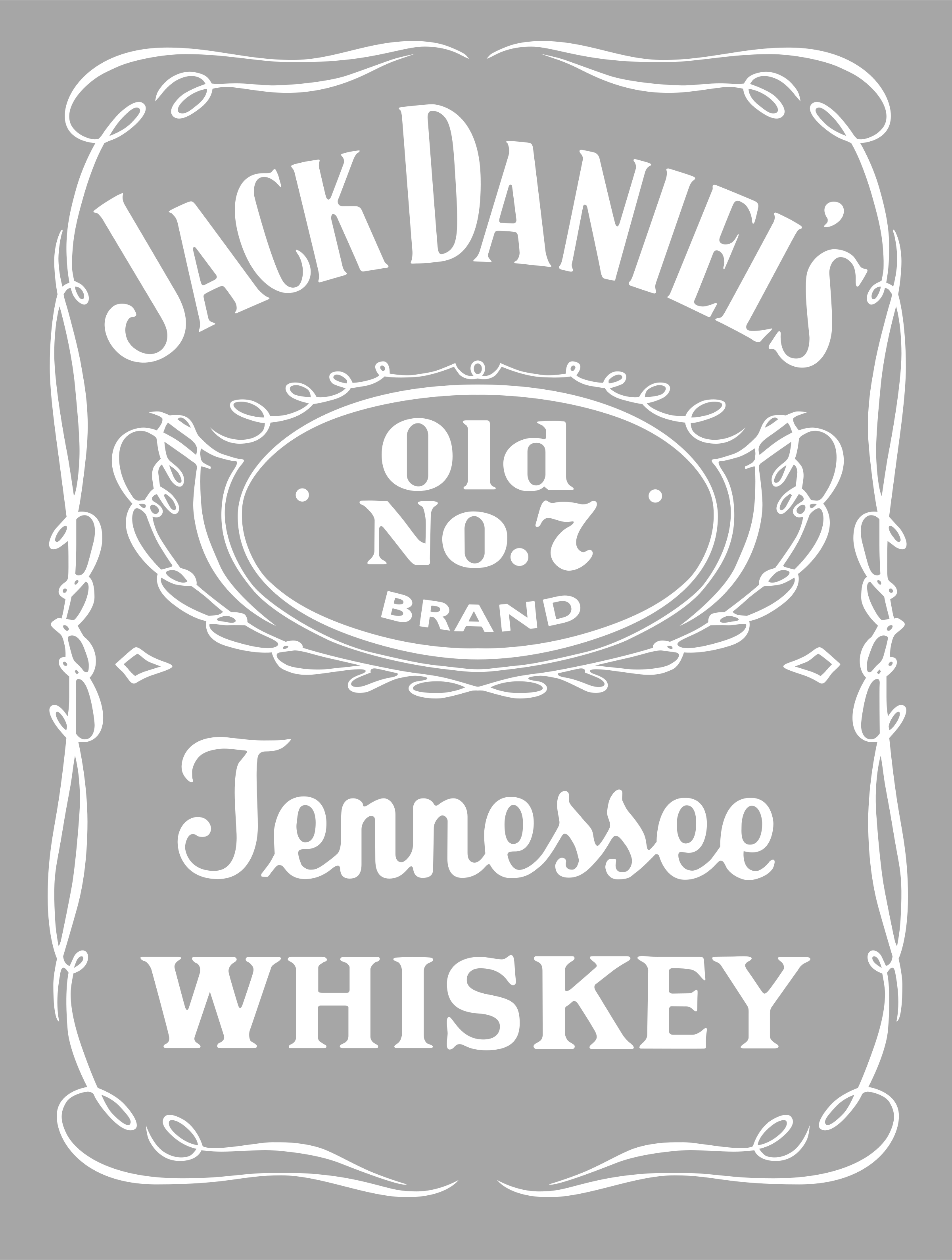 Blank Jack Daniels Label Template