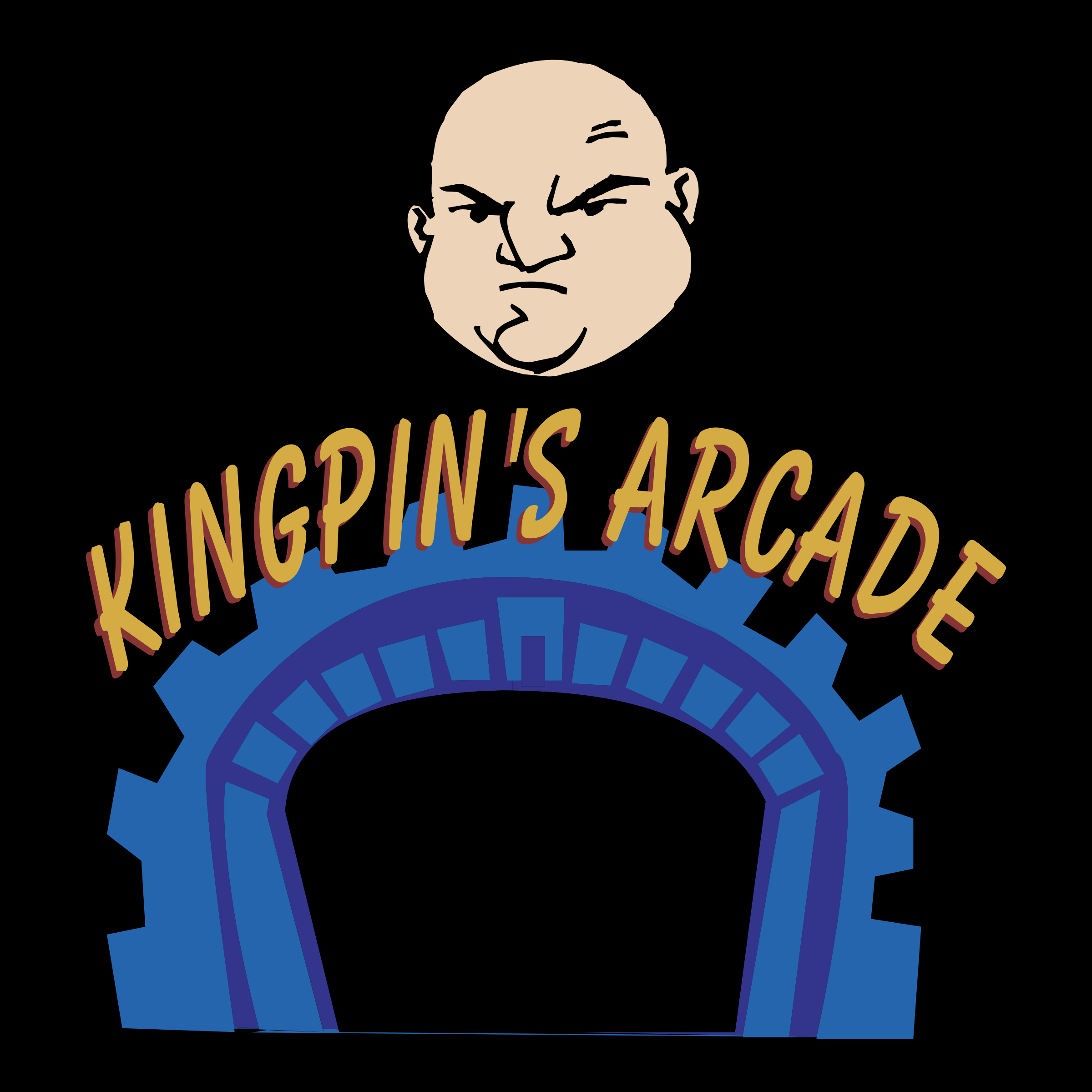 Kingpins Arcade Logo PNG Transparent & SVG Vector - Freebie Supply