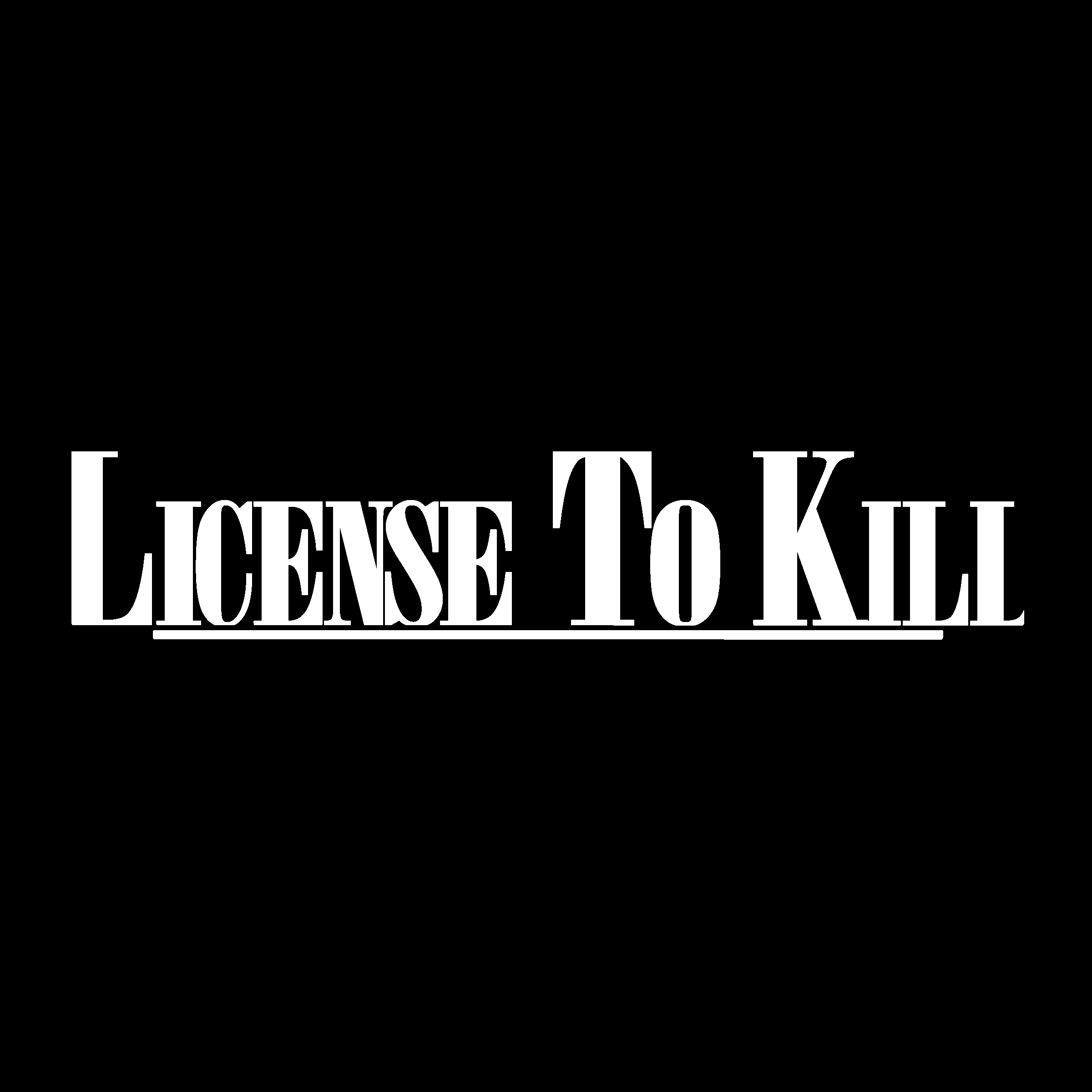 License To Kill Logo PNG Transparent & SVG Vector - Freebie Supply