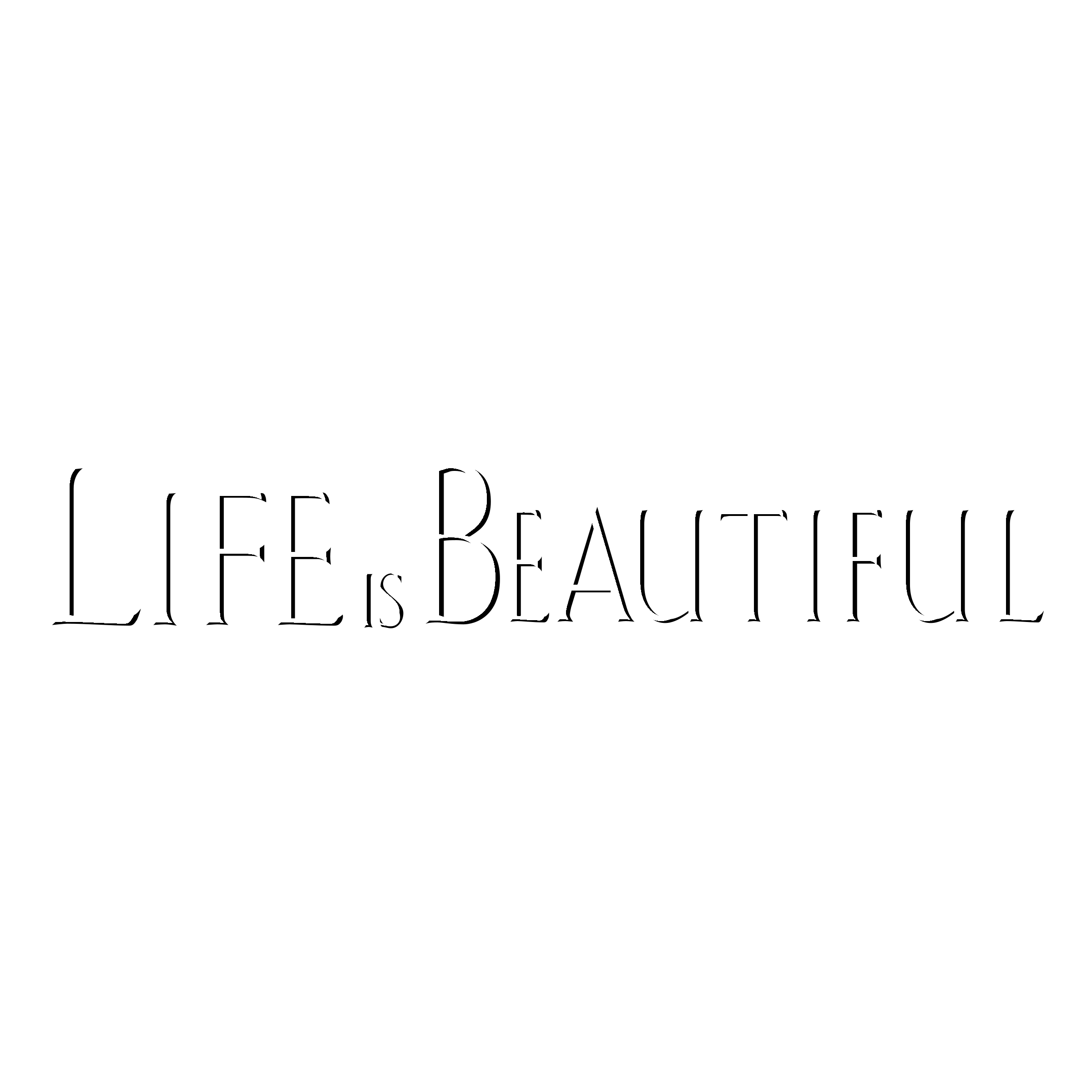 Life Is Beautiful Logo PNG Transparent & SVG Vector - Freebie Supply