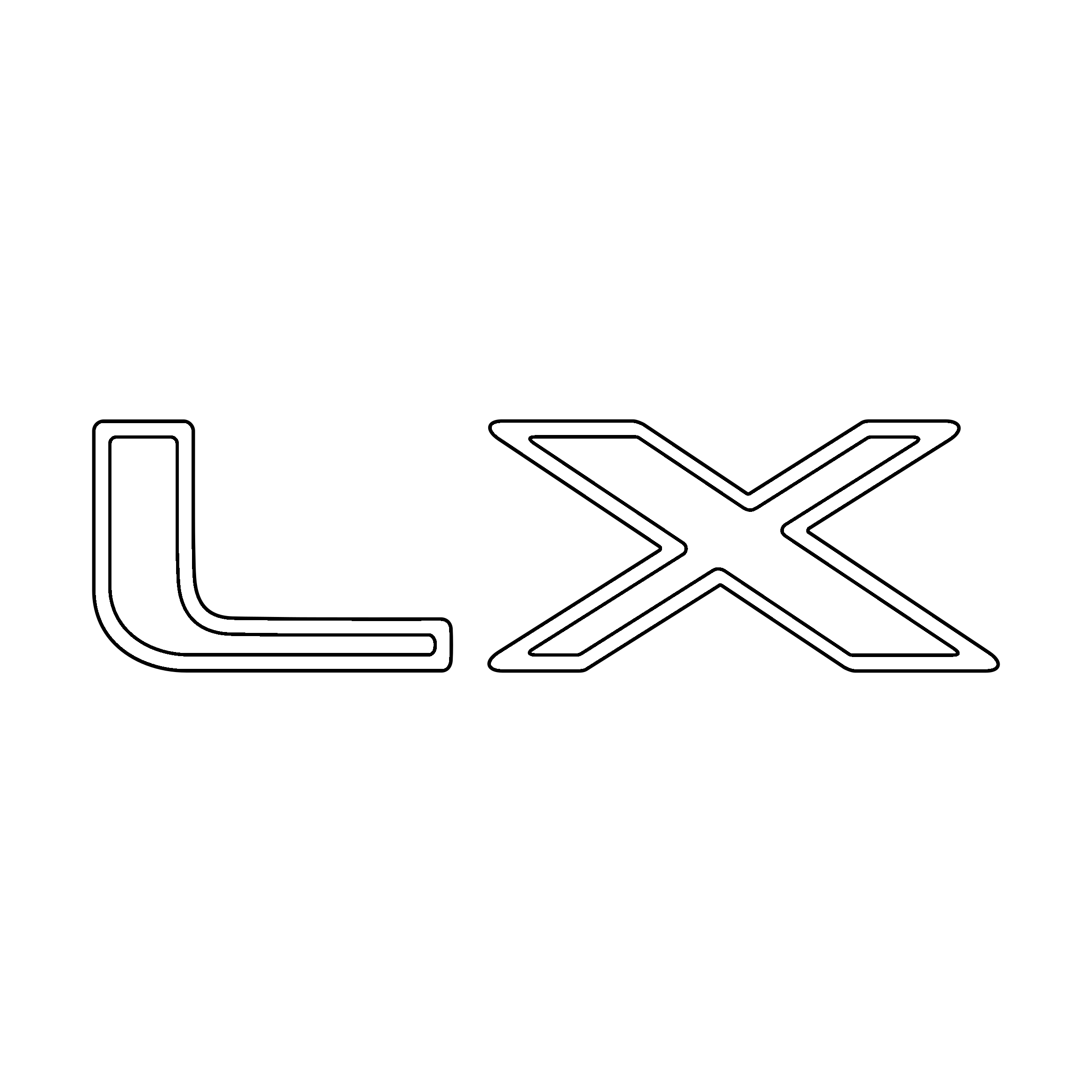 LX Logo PNG Transparent & SVG Vector - Freebie Supply
