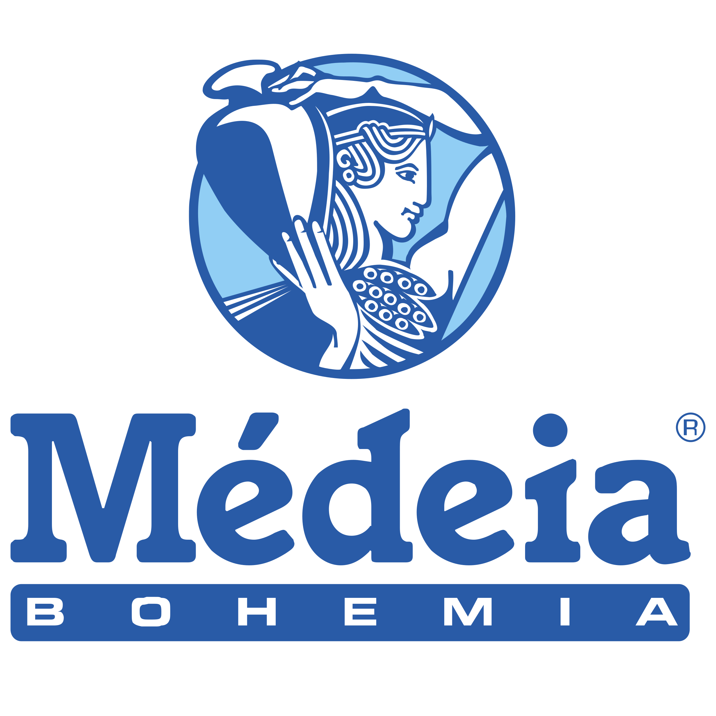 Medeia Logo PNG Transparent & SVG Vector - Freebie Supply