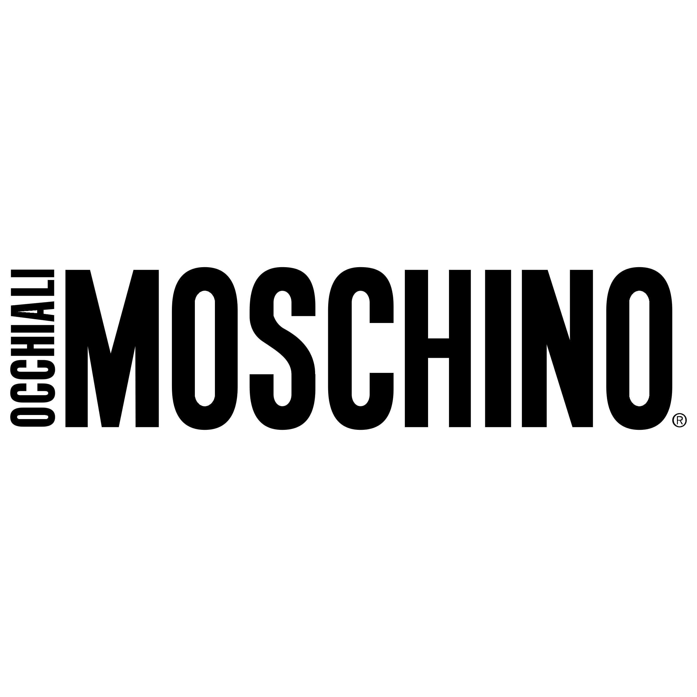 Moschino Occhiali Logo PNG Transparent & SVG Vector - Freebie Supply