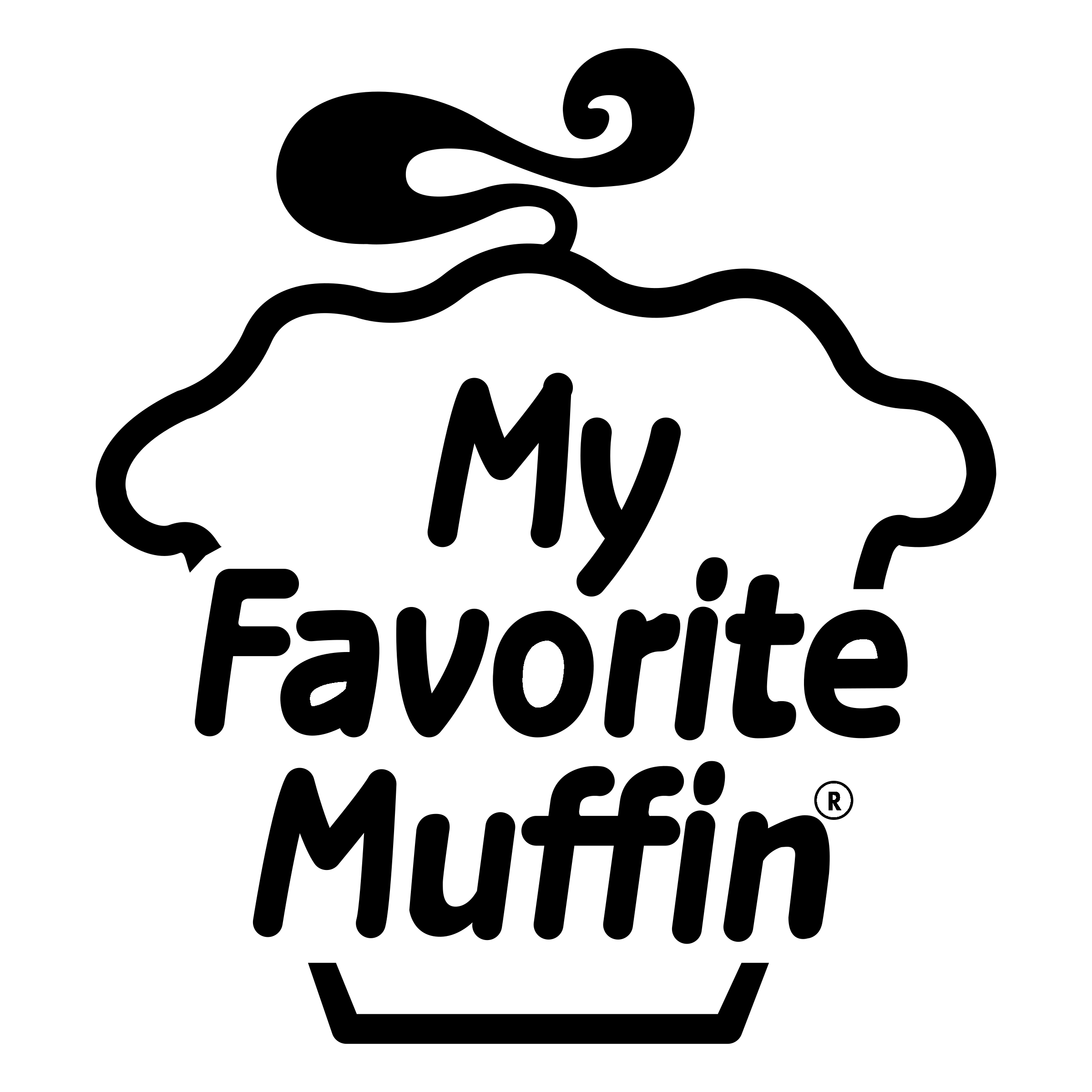 My Favorite Muffin Logo PNG Transparent & SVG Vector - Freebie Supply