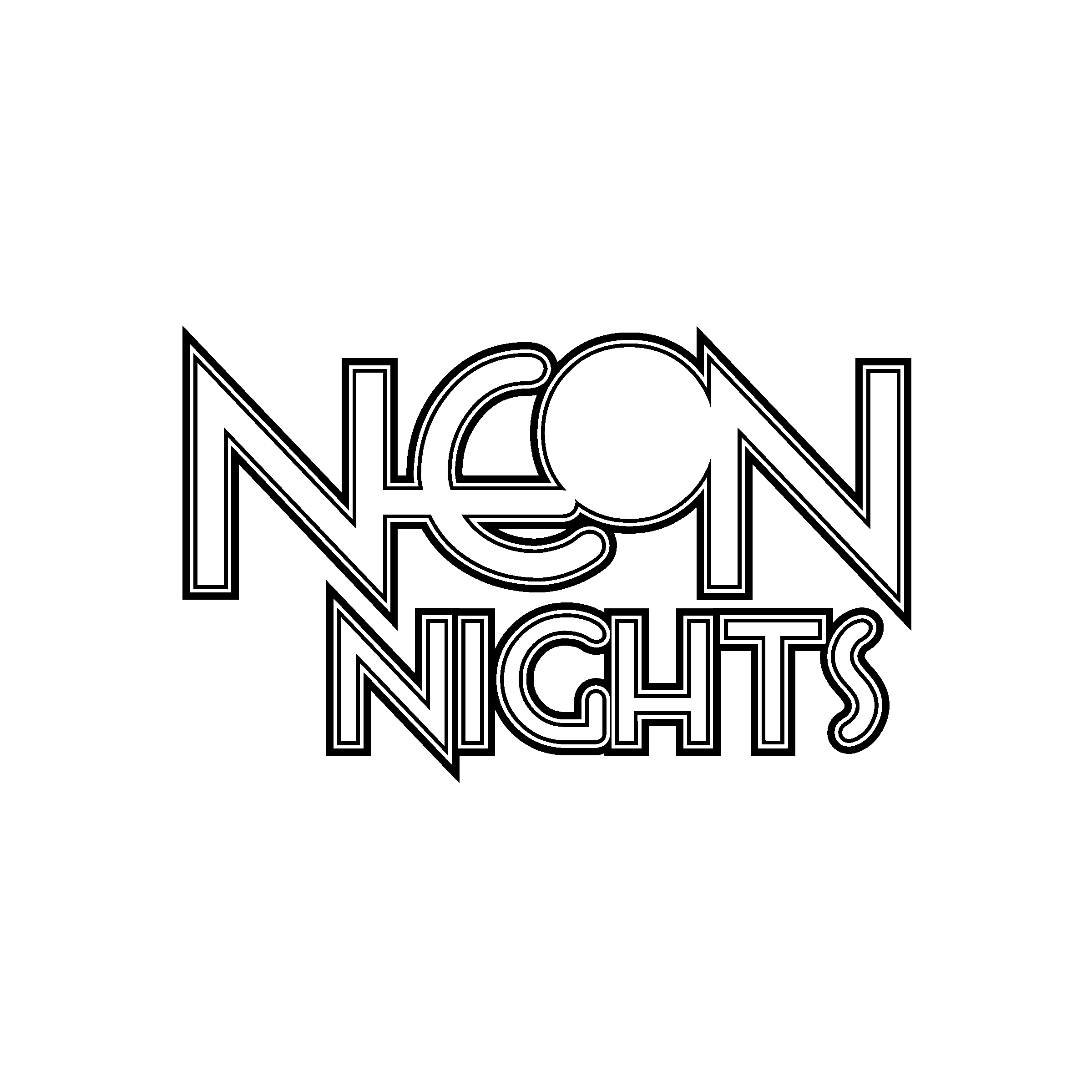 Neon Nights Logo PNG Transparent & SVG Vector - Freebie Supply