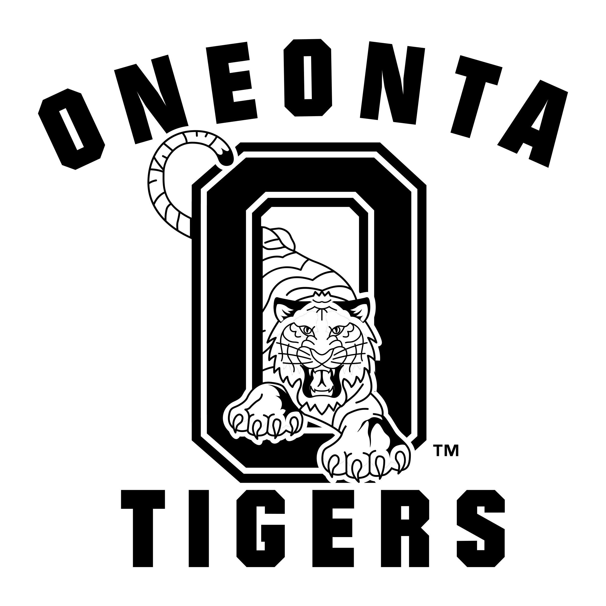 Oneonta Tigers Logo PNG Transparent & SVG Vector - Freebie Supply