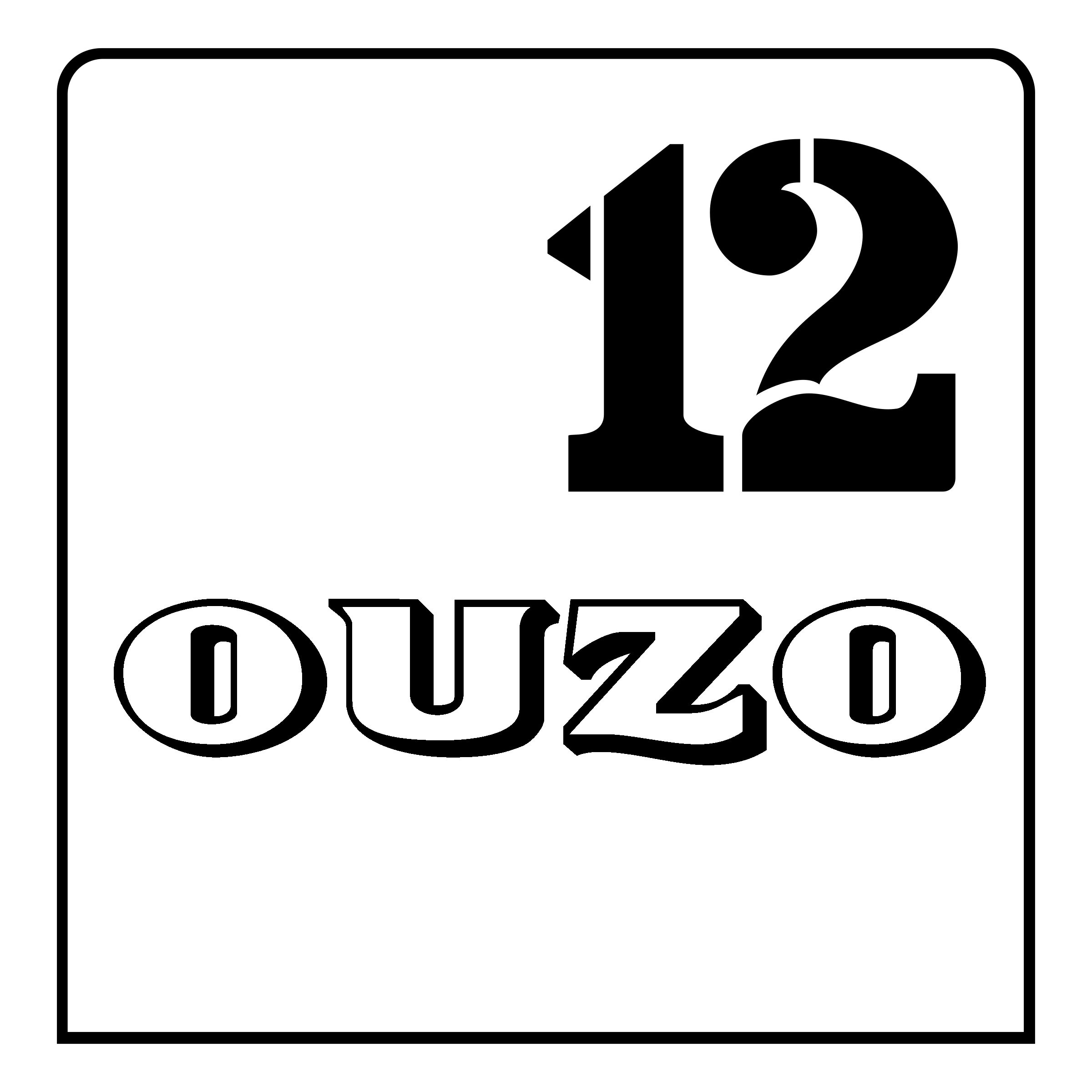 Ouzo 12 Logo PNG Transparent & SVG Vector - Freebie Supply