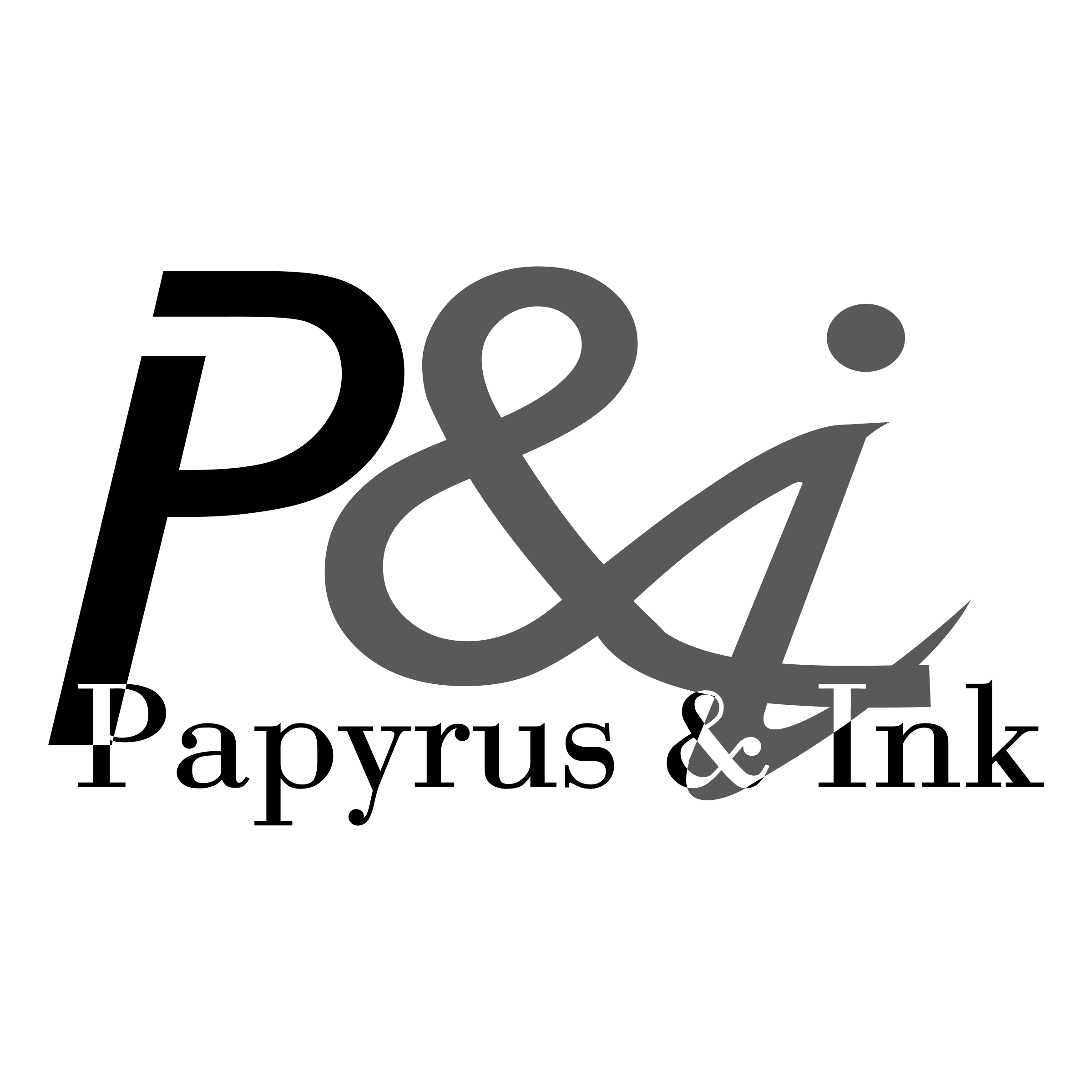 Papyrus & Ink Logo PNG Transparent & SVG Vector - Freebie Supply