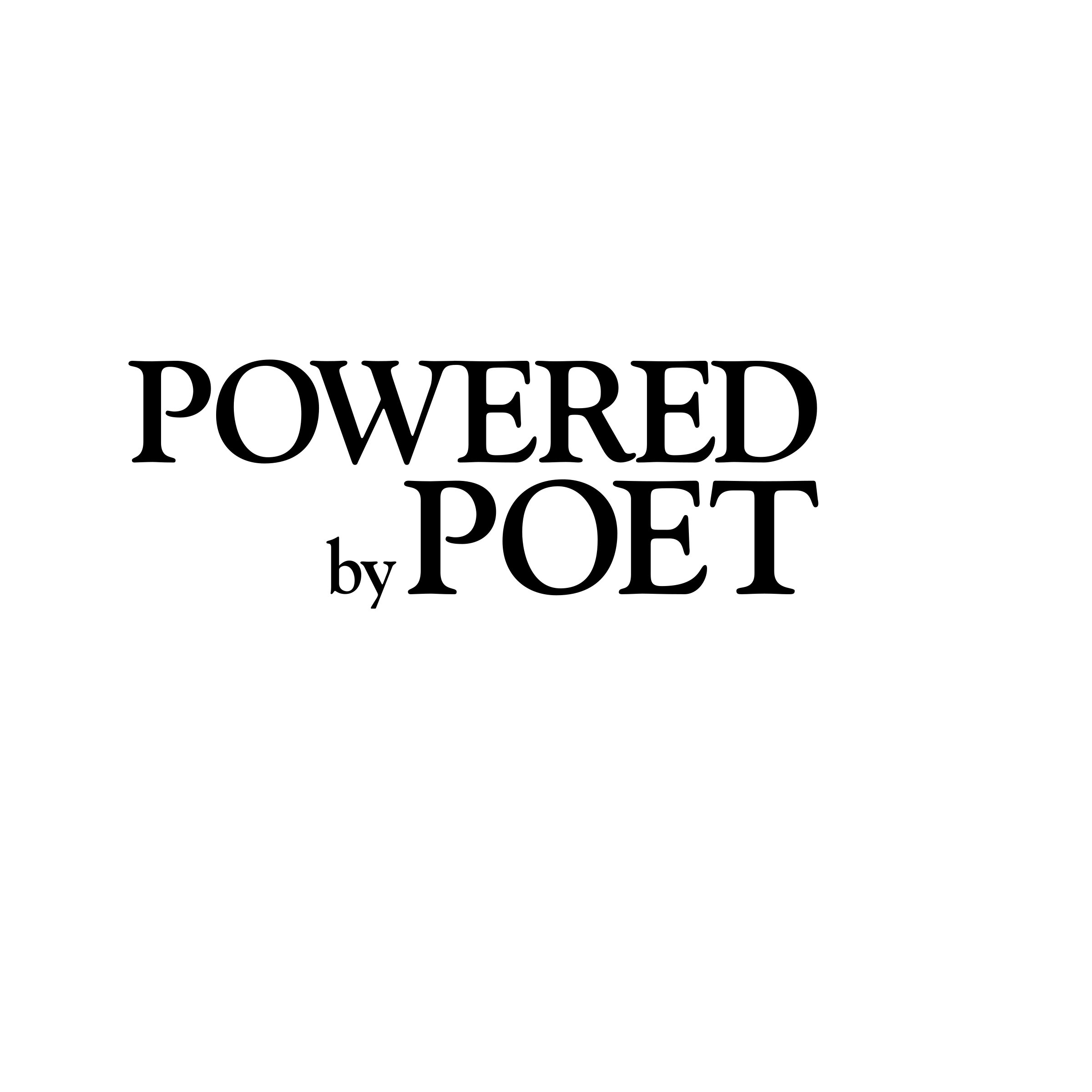 POET Powered by Logo PNG Transparent & SVG Vector - Freebie Supply