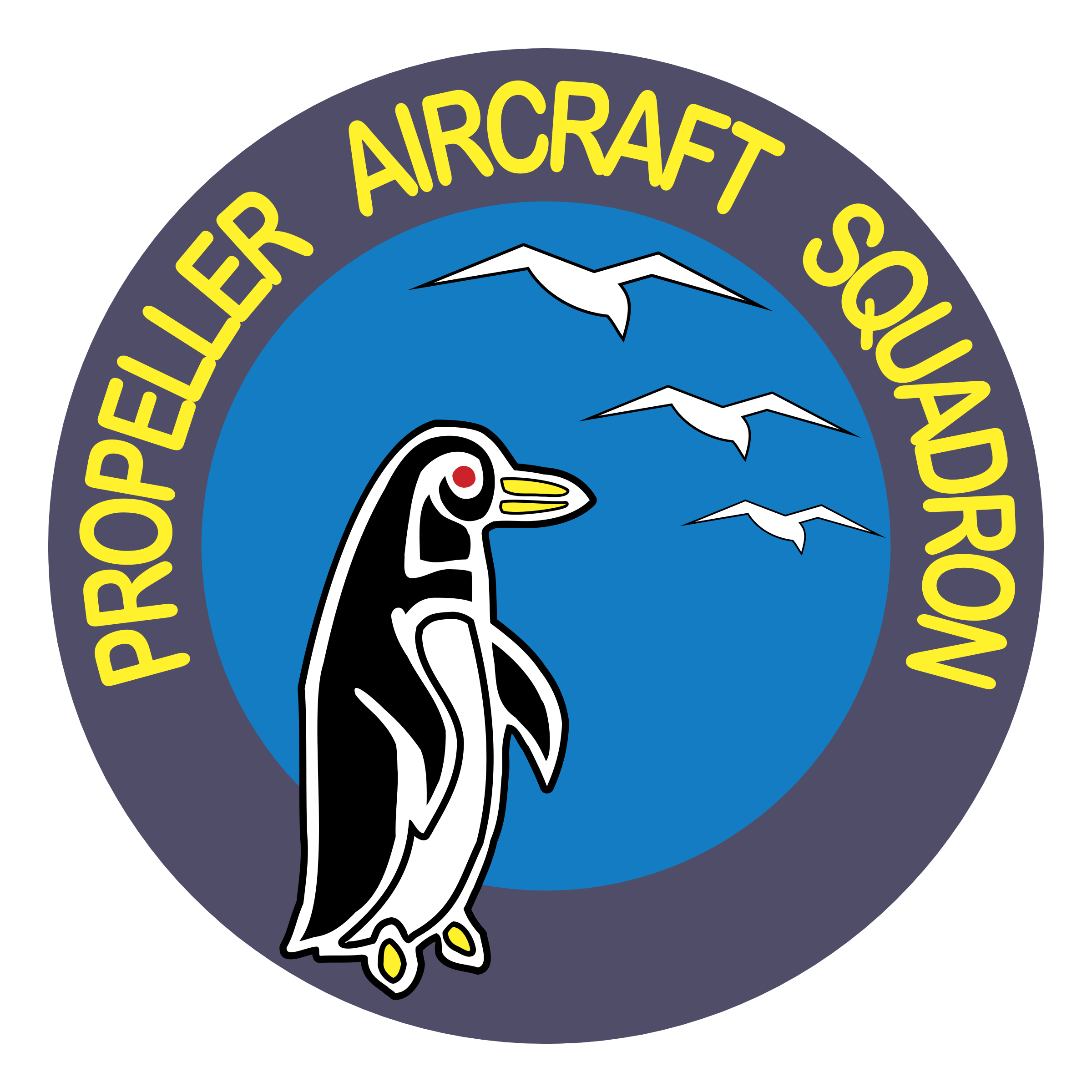 Propeller Aircraft Squadron Logo PNG Transparent & SVG Vector - Freebie ...
