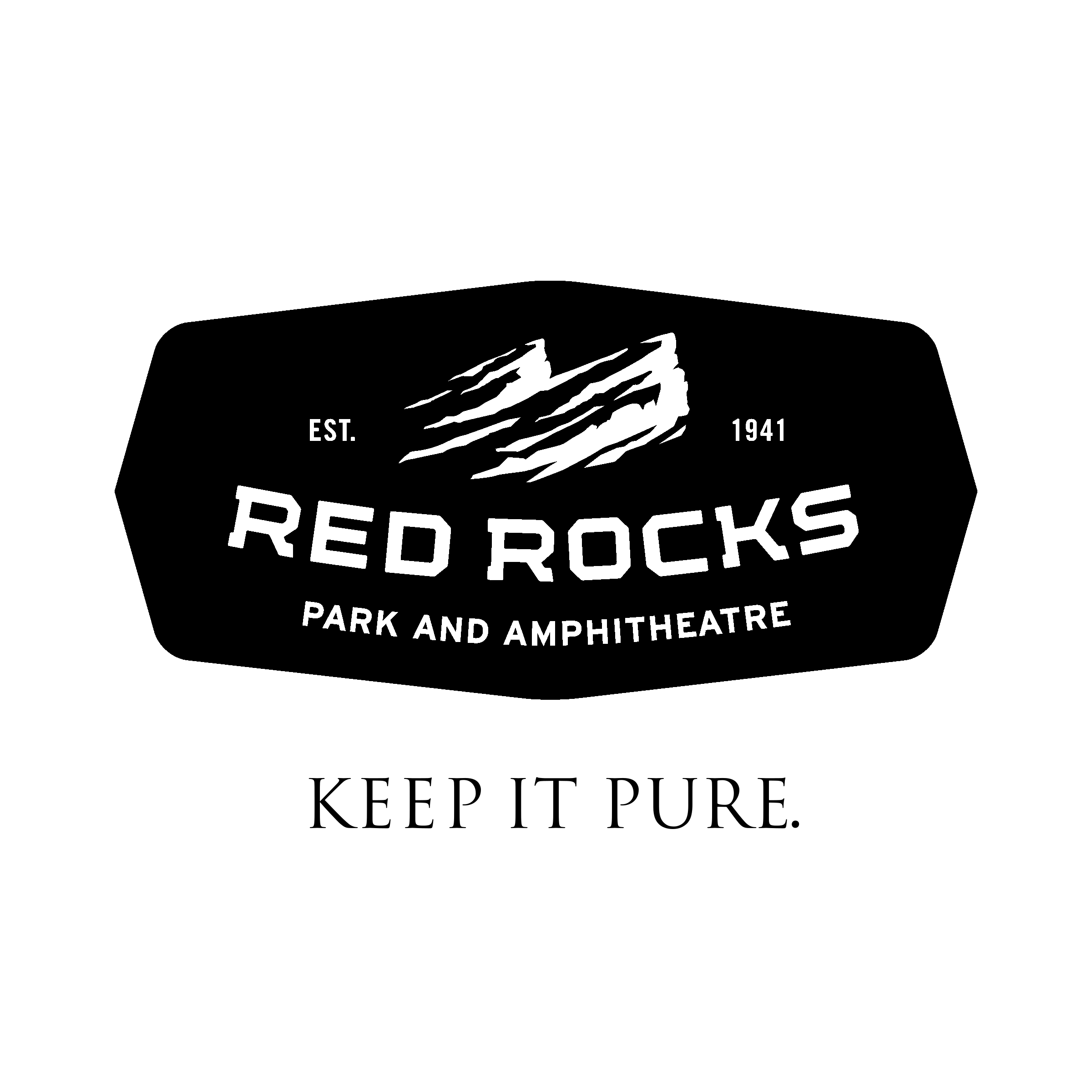 Red Rocks Logo PNG Transparent & SVG Vector - Freebie Supply