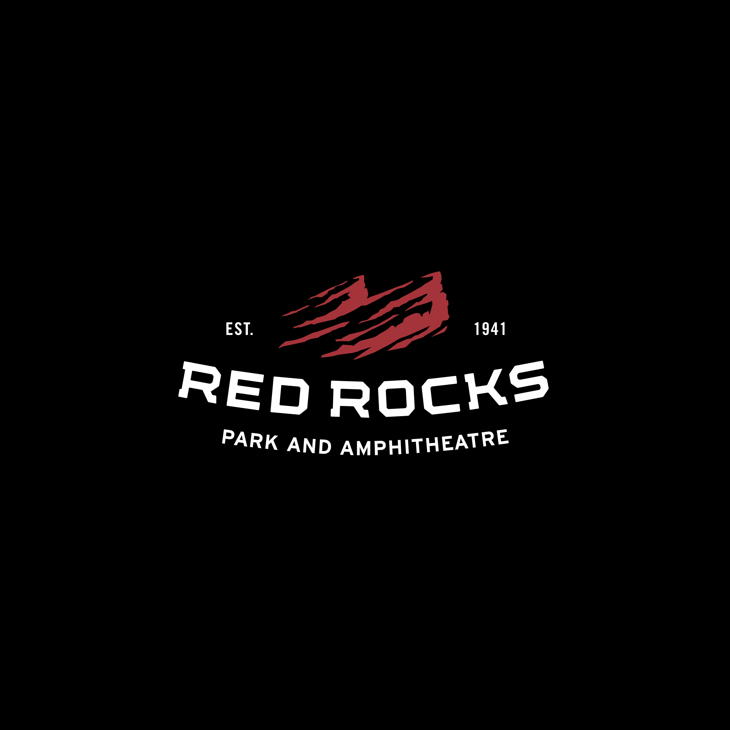 Red Rocks Logo PNG Transparent & SVG Vector - Freebie Supply