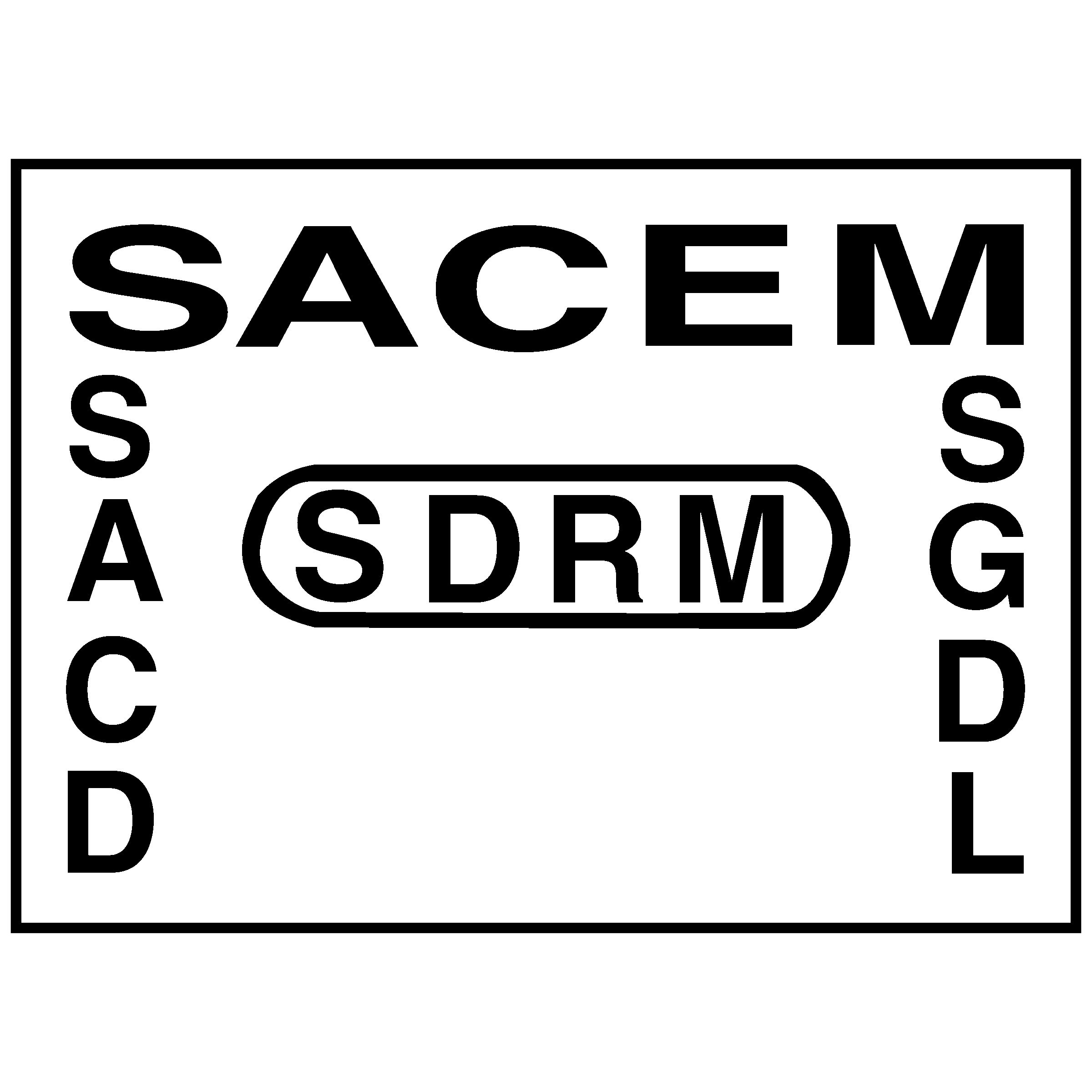 SACEM SDRM SACD SGDL Logo PNG Transparent & SVG Vector - Freebie Supply