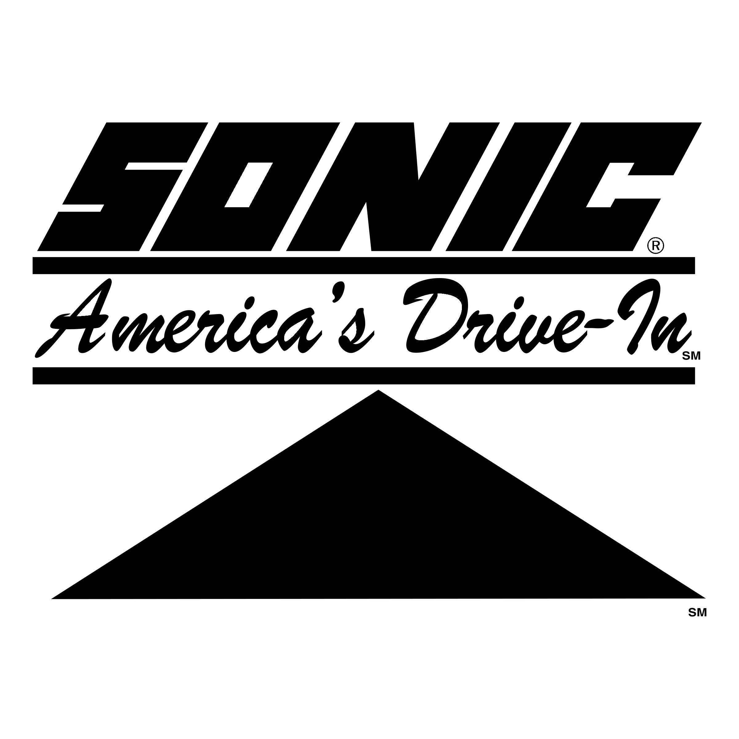 Sonic Black And White Logo