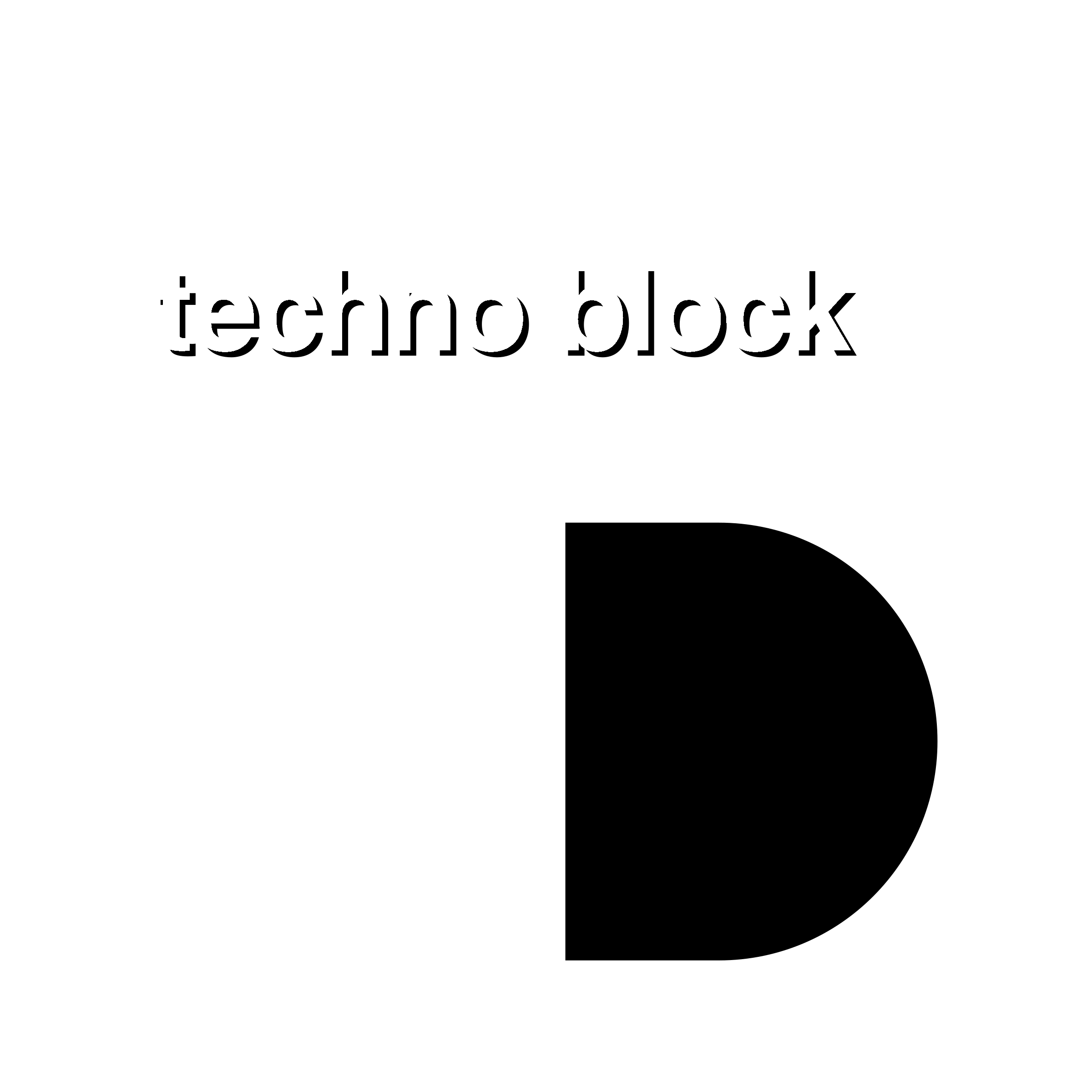 Techno Block Logo PNG Transparent & SVG Vector - Freebie Supply