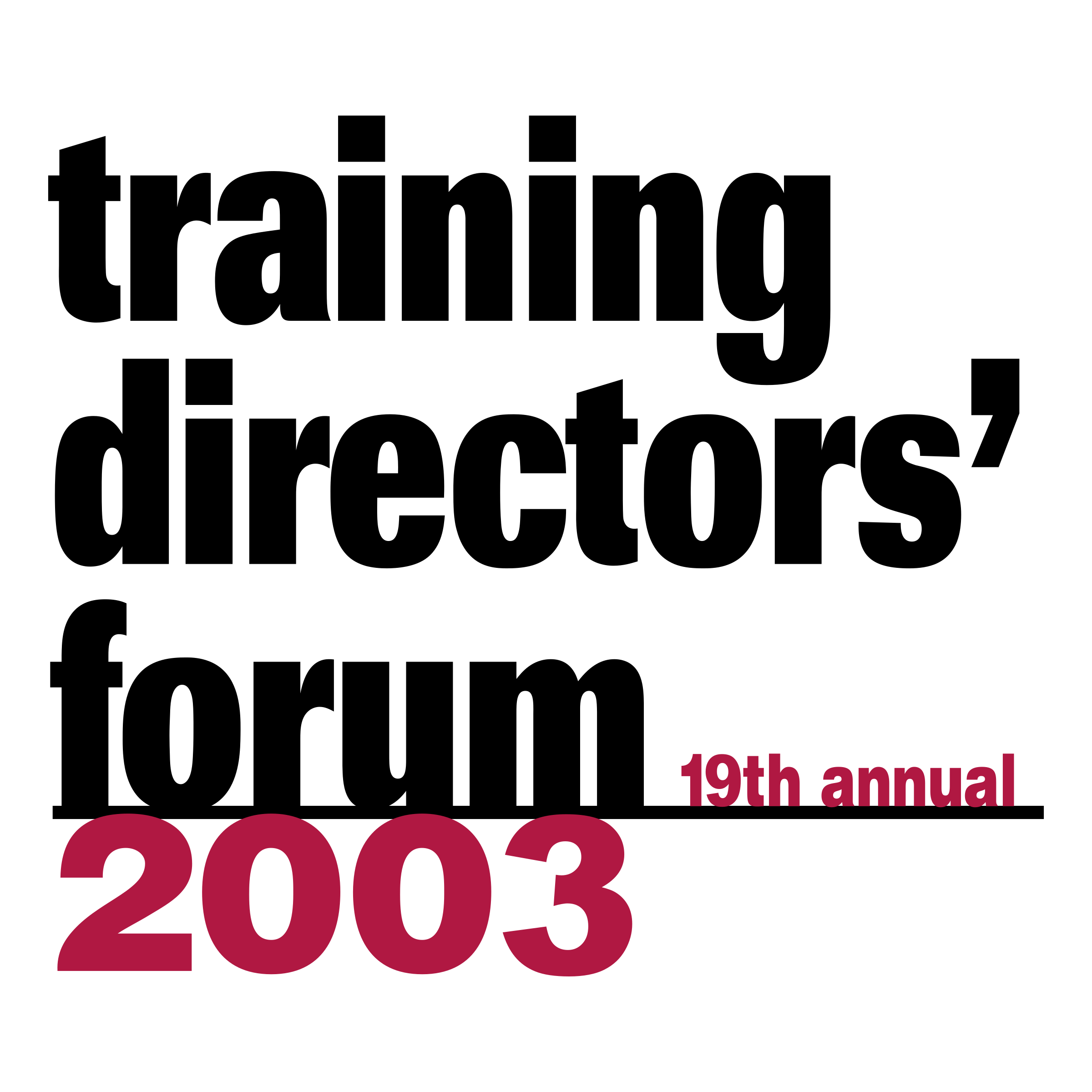 Training Directors' Forum 2003 Logo PNG Transparent & SVG Vector ...