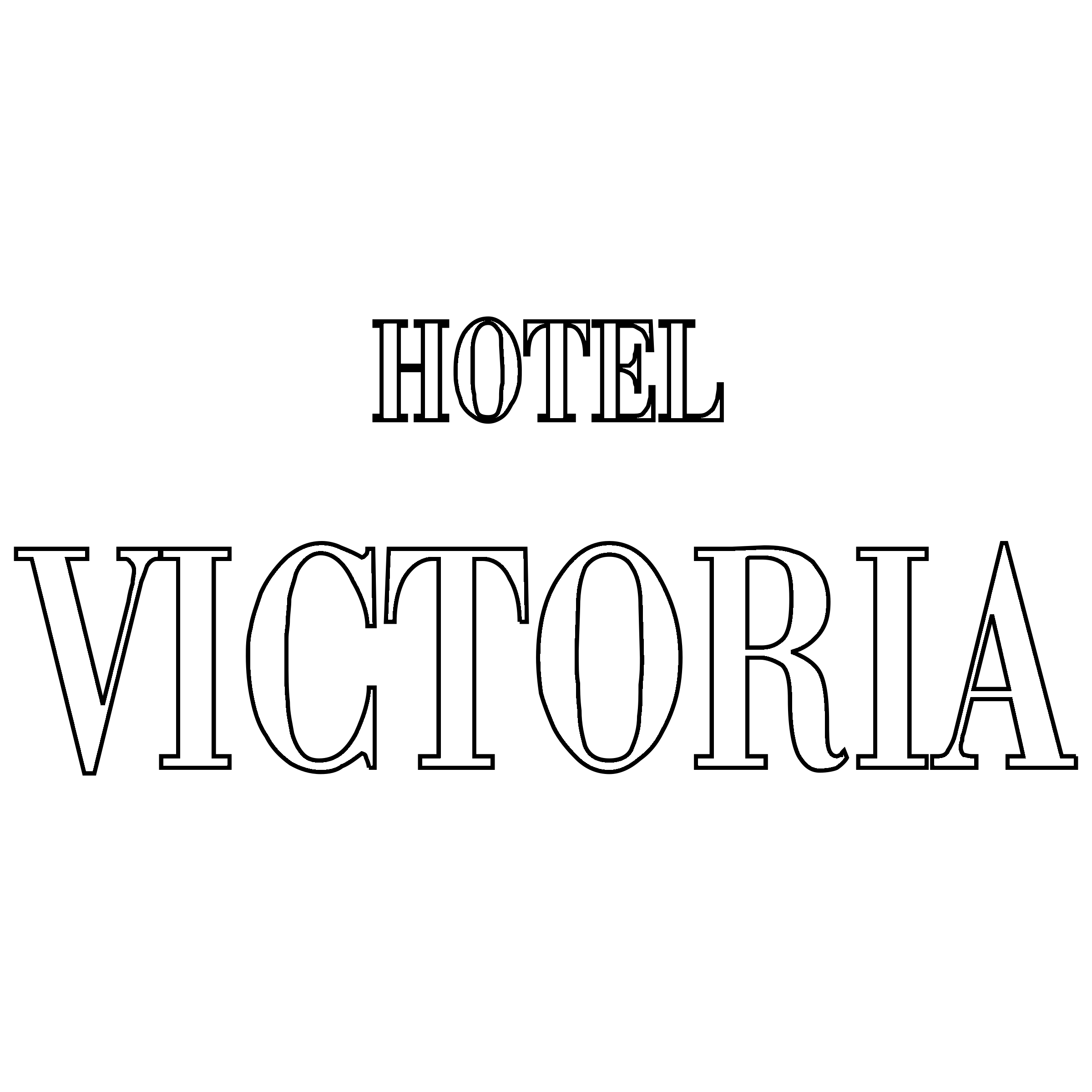 Victoria Hotel Logo PNG Transparent & SVG Vector - Freebie Supply