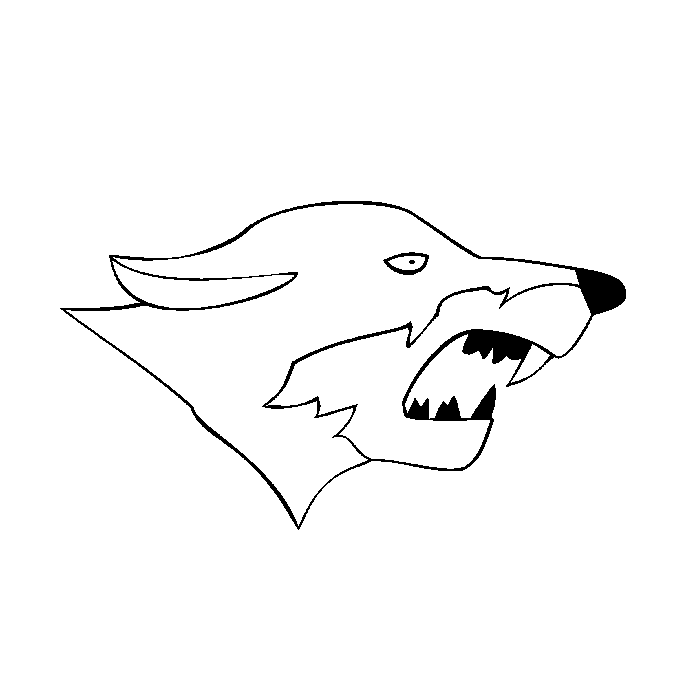 Wolf Aircraft 1 Wing Logo PNG Transparent & SVG Vector - Freebie Supply