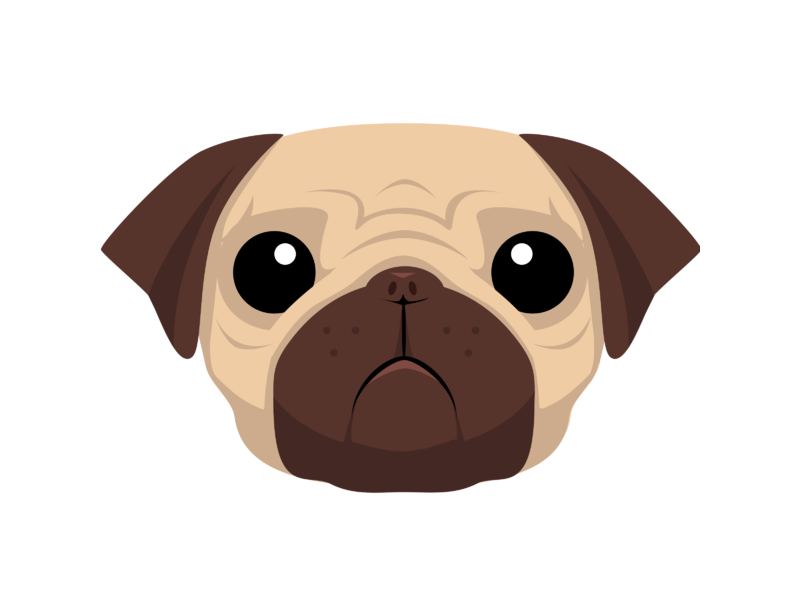 Pug Logo PNG Transparent & SVG Vector - Freebie Supply