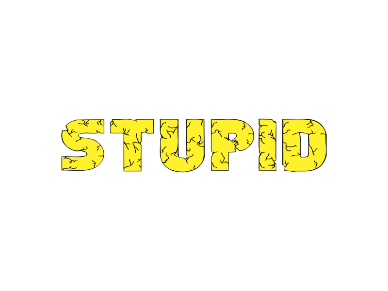 Stupid Logo PNG Transparent & SVG Vector - Freebie Supply
