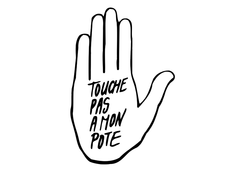 Touche Pas A Mon Pote Logo PNG Transparent & SVG Vector - Freebie Supply