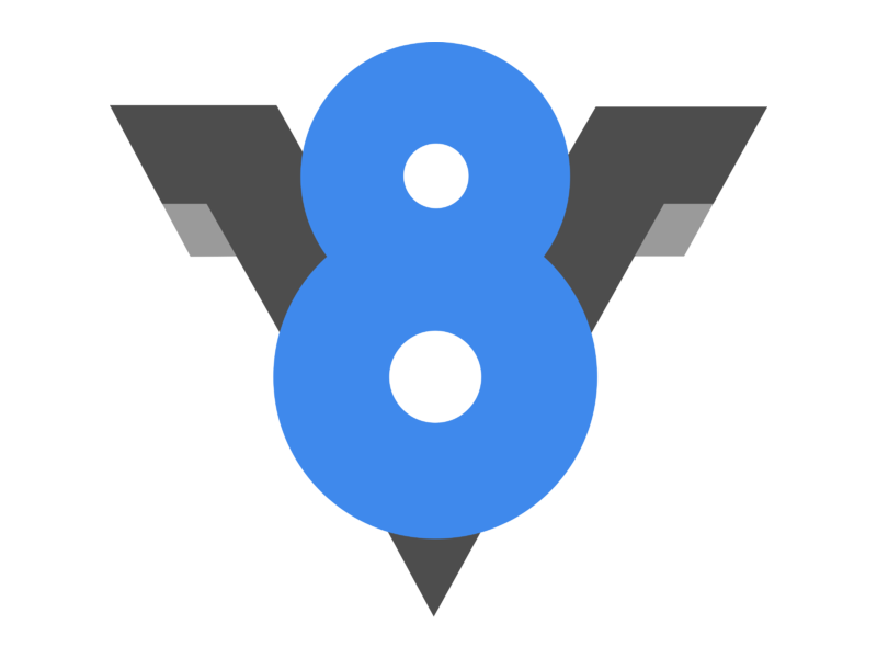 V8 Logo PNG Transparent & SVG Vector - Freebie Supply