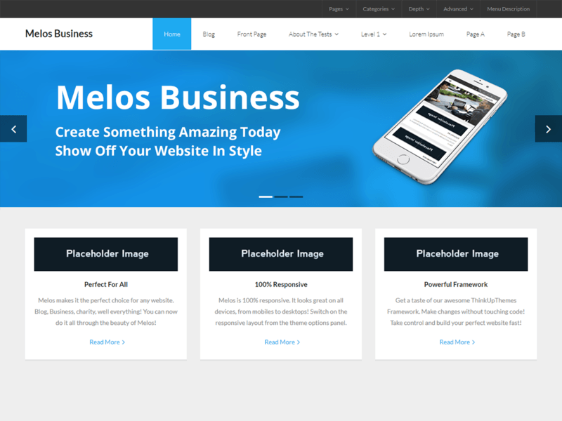 Melos Business - Free Business WordPress Theme - Freebie Supply