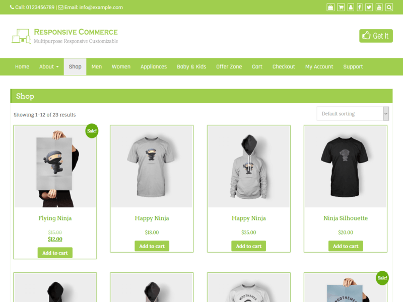 Responsive Commerce Free Ecommerce Wordpress Theme Freebie Supply