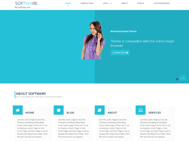 Software - Free Blog WordPress Theme - Freebie Supply