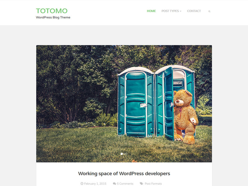 Totomo - Free Portfolio WordPress Theme - Freebie Supply