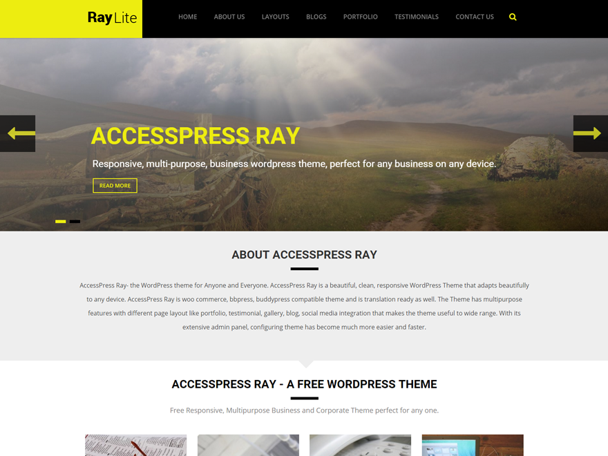 AccessPress Ray - Free Ecommerce WordPress Theme - Freebie Supply