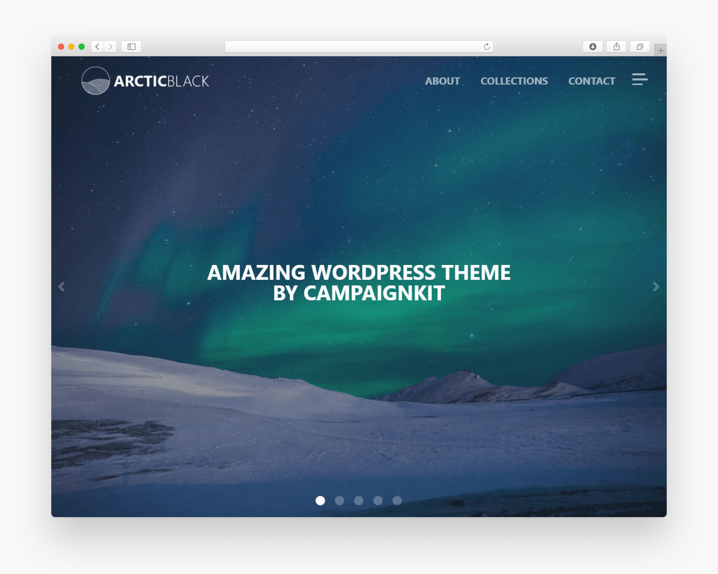 Arctic Black - Free Portfolio WordPress Theme - Freebie Supply