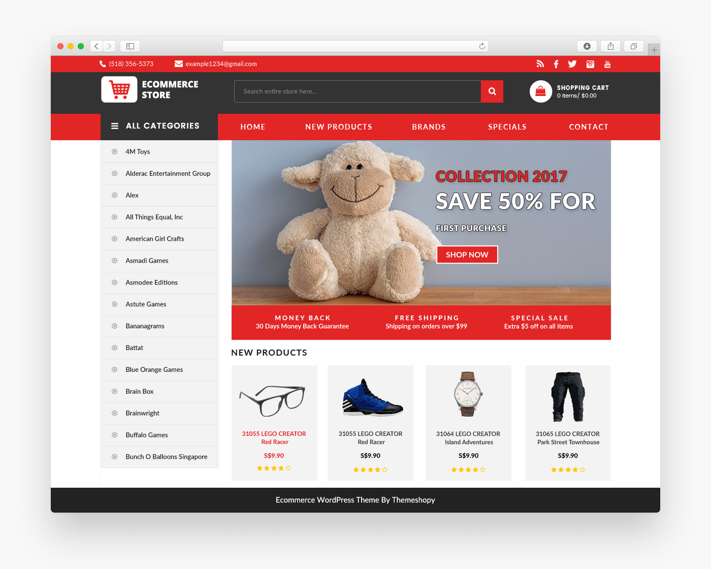 BB Ecommerce Store - Free Ecommerce WordPress Theme - Freebie Supply